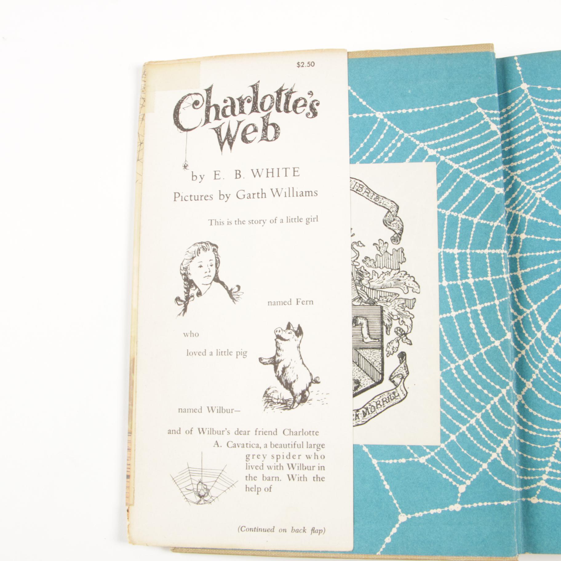 1952 First Edition "Charlotte's Web" by E. B. White with Original Dust ...