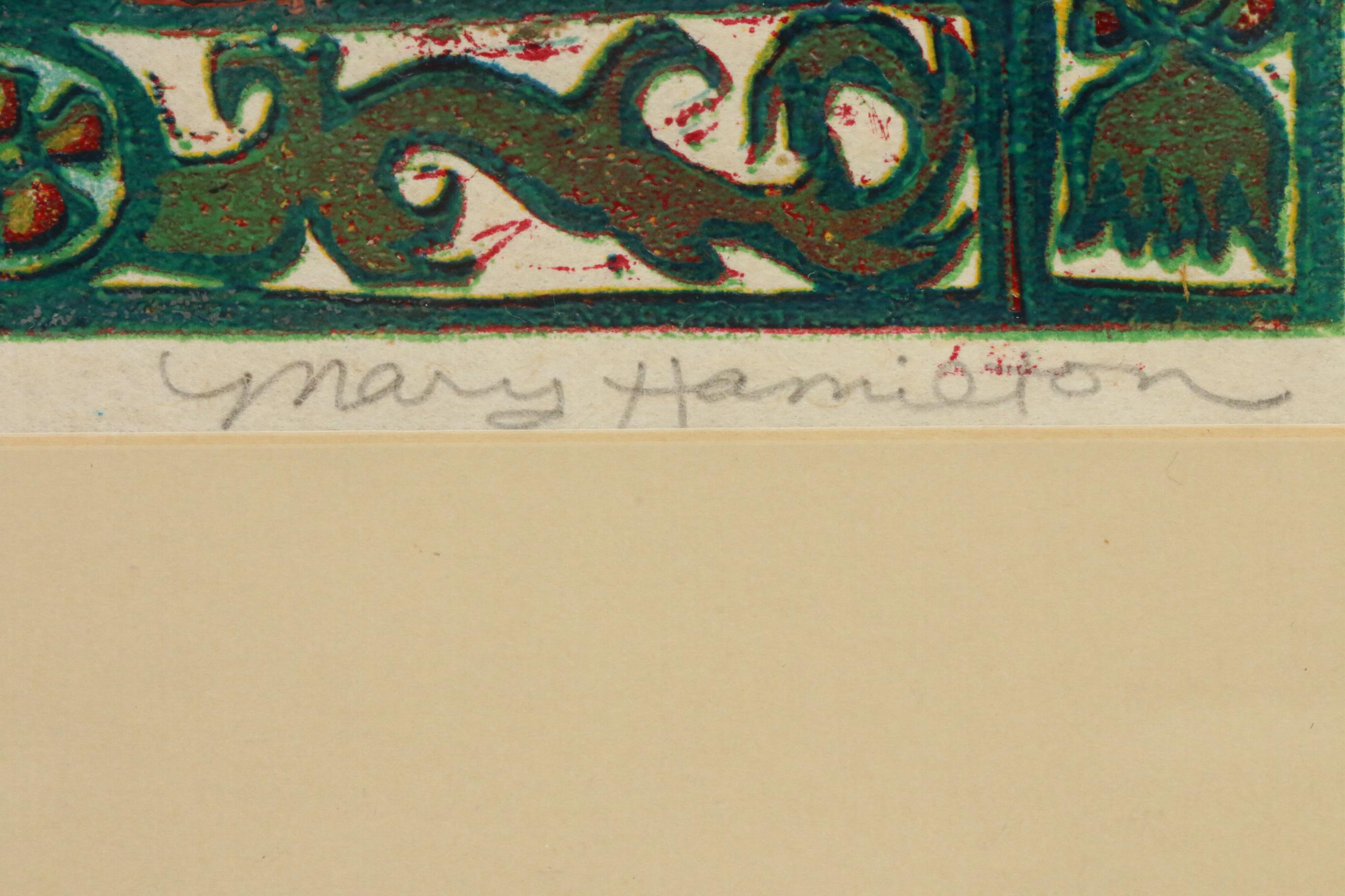 Mary Hamilton Linocut "1776" | EBTH