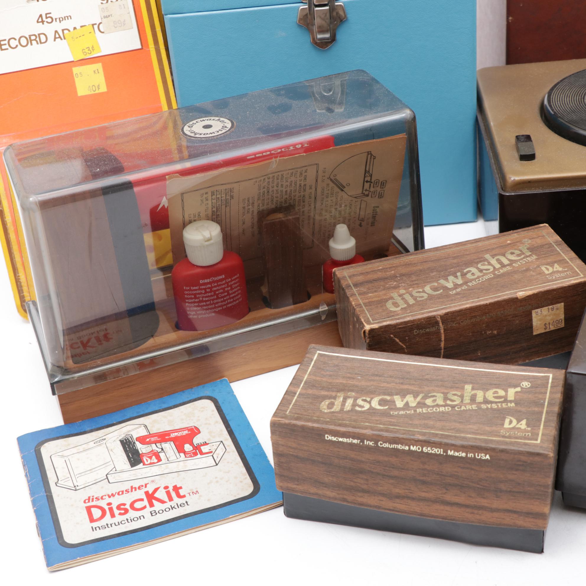 RCA Victrola-Victor Record Player Components with 45s and Accessories ...