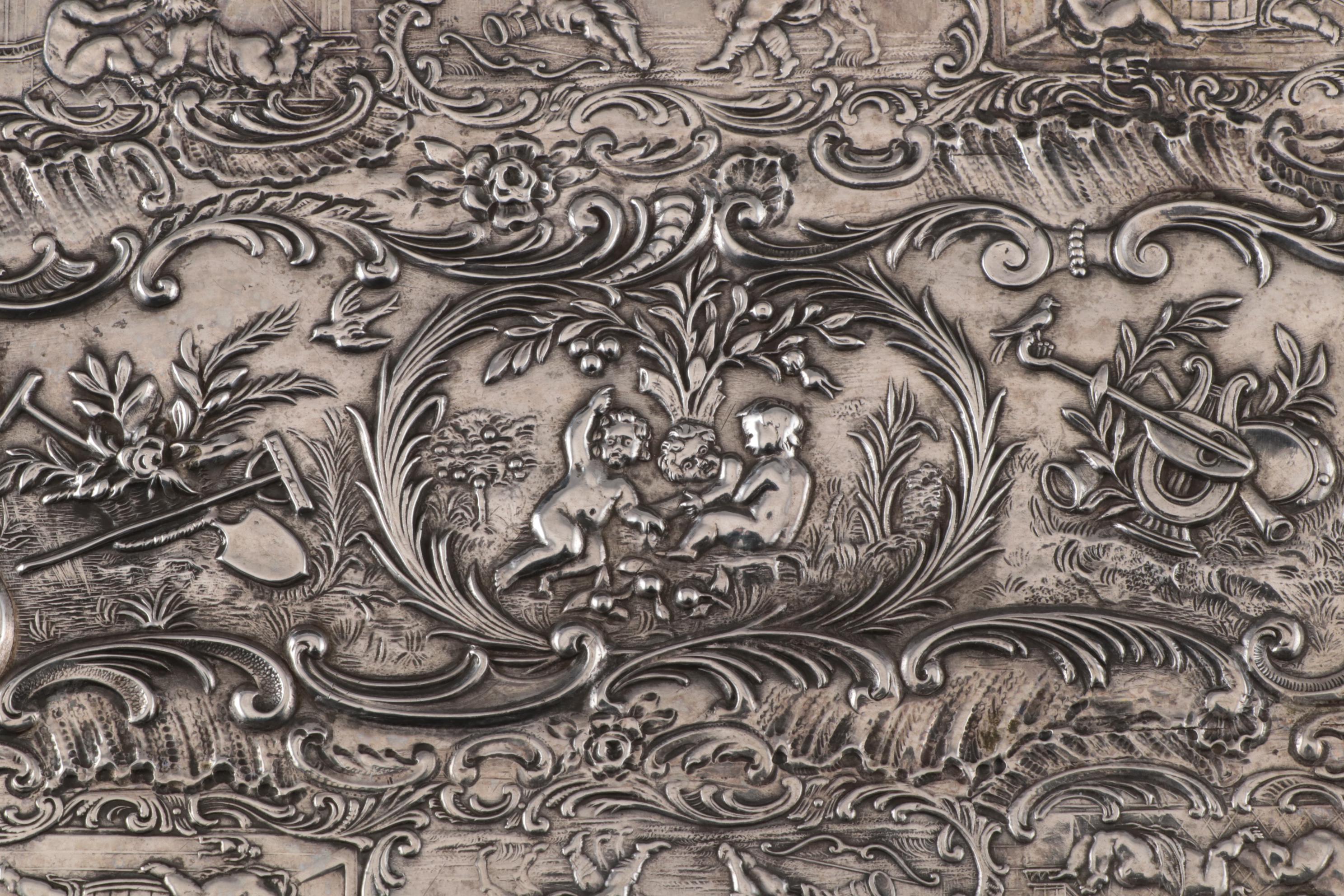 German Dutch Baroque Style 800 Silver Footed Tray | EBTH