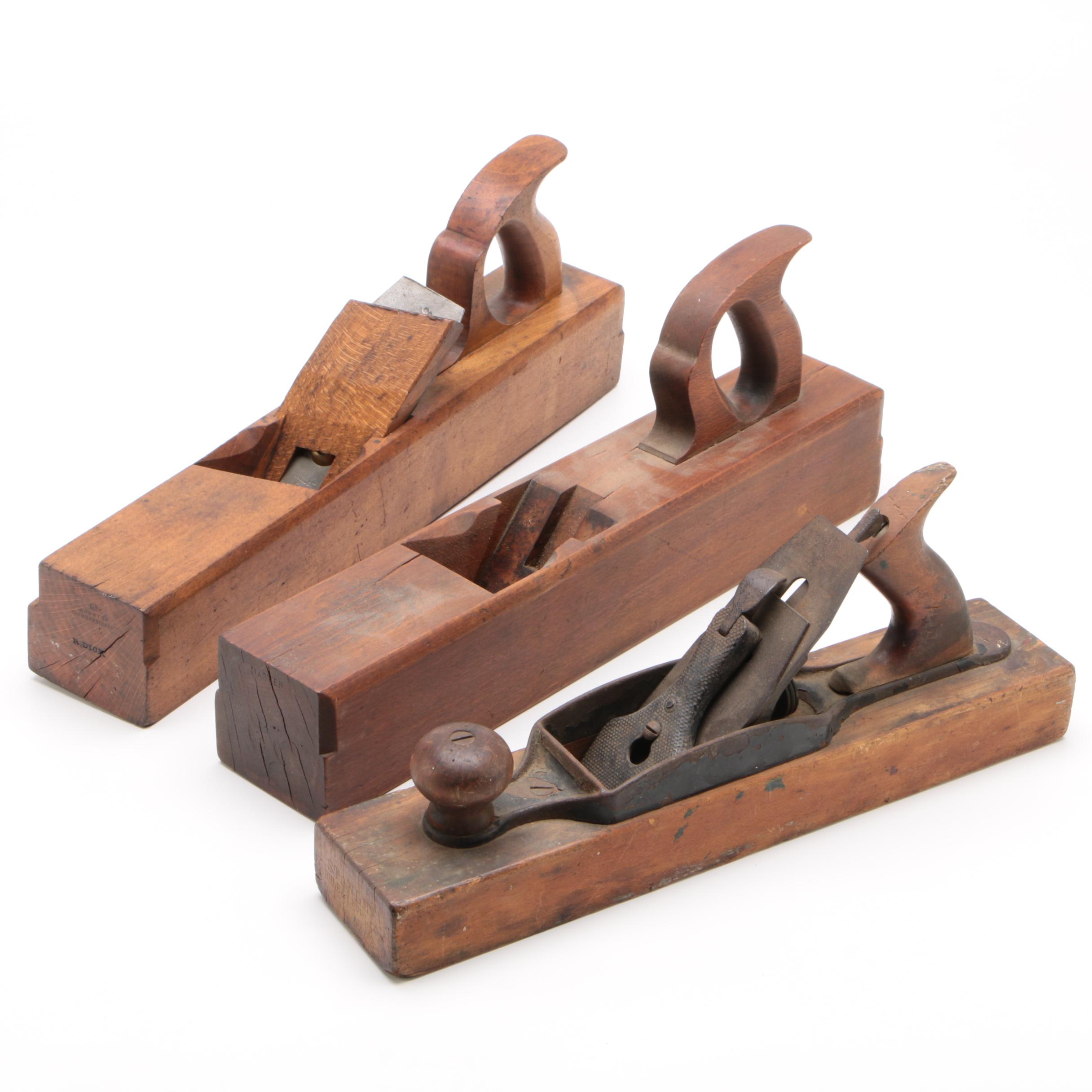 Antique Wood Plane Tools Including Stanley and R. Dick | EBTH