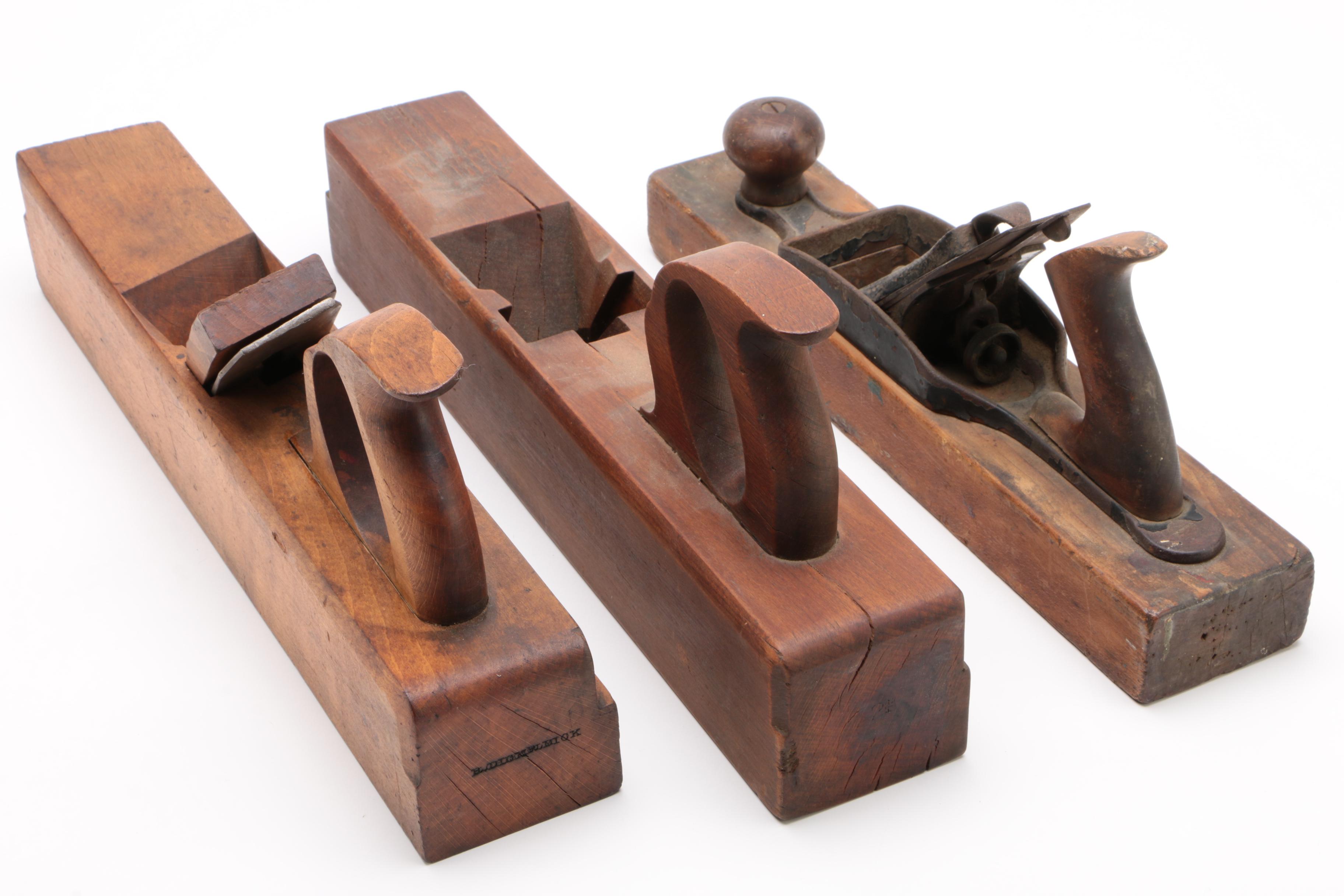 Antique Wood Plane Tools Including Stanley and R. Dick | EBTH