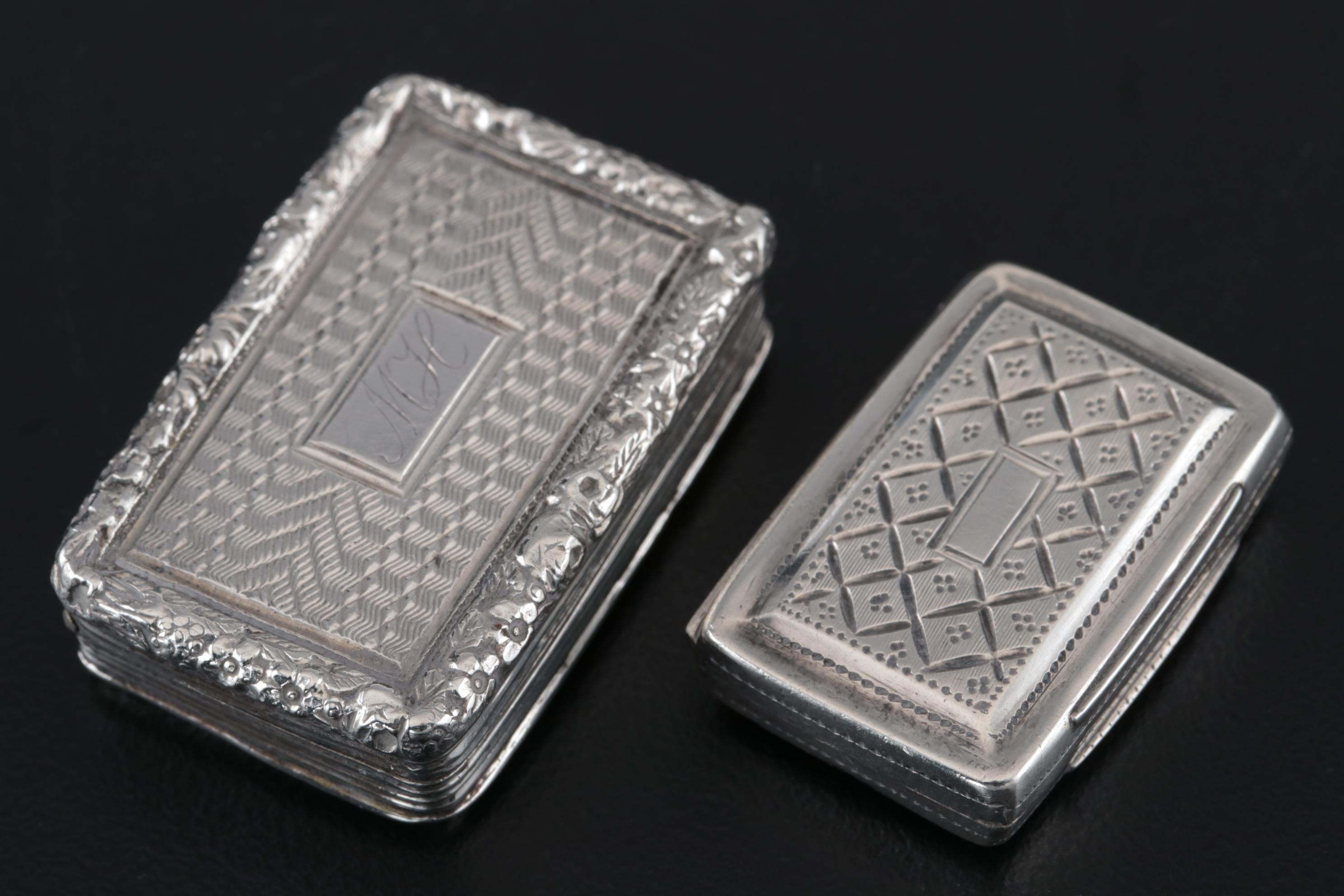 English Sterling Silver Vinaigrette Boxes, 1820s | EBTH
