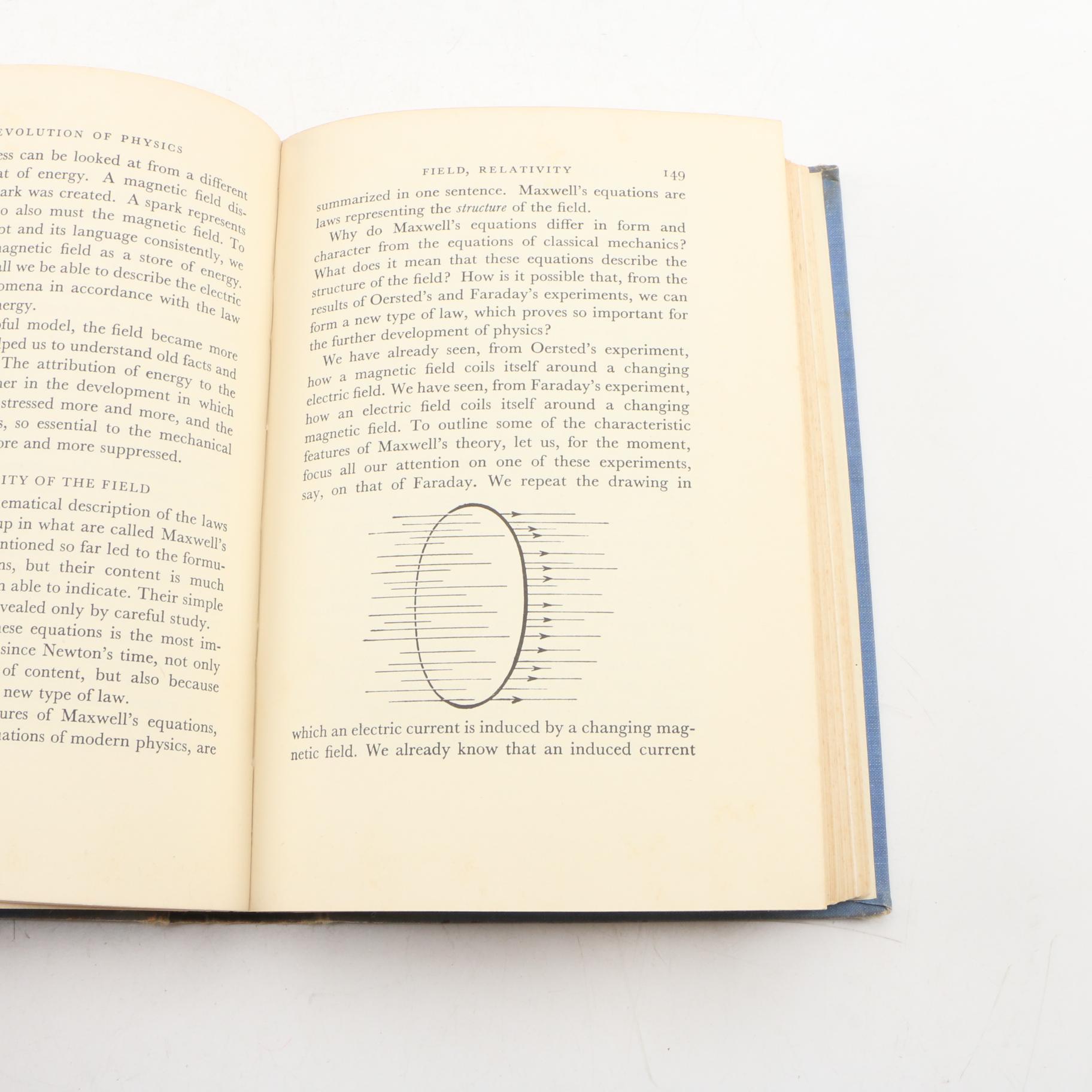 1938 "The Evolution of Physics" by Albert Einstein and Leopold Infeld ...