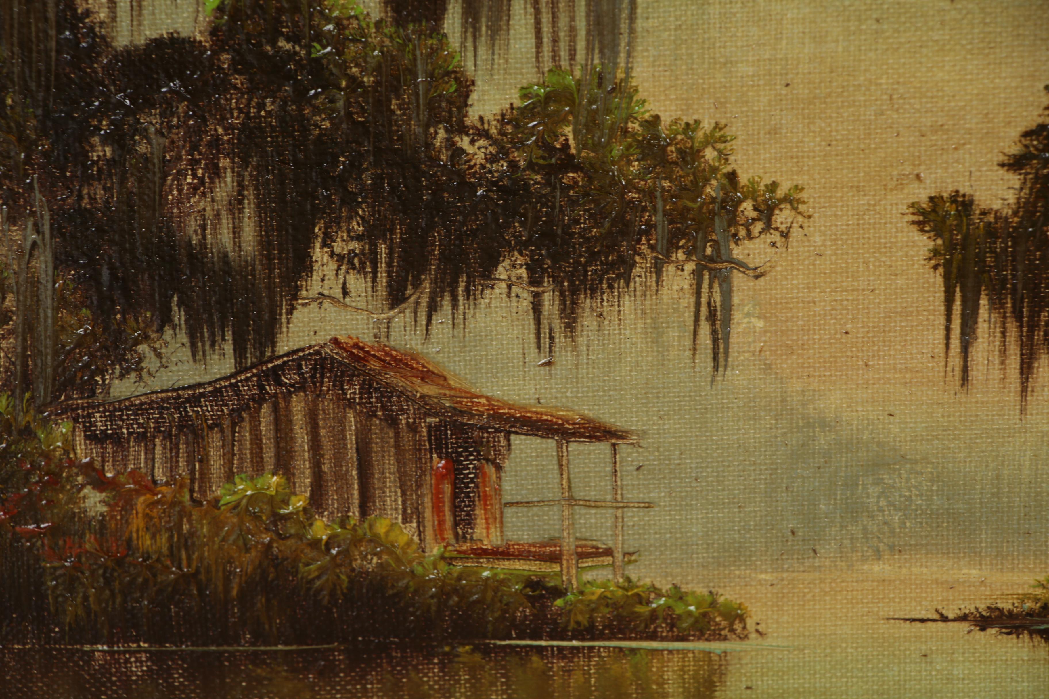 Charles Handford Oil Painting of Louisiana Bayou | EBTH