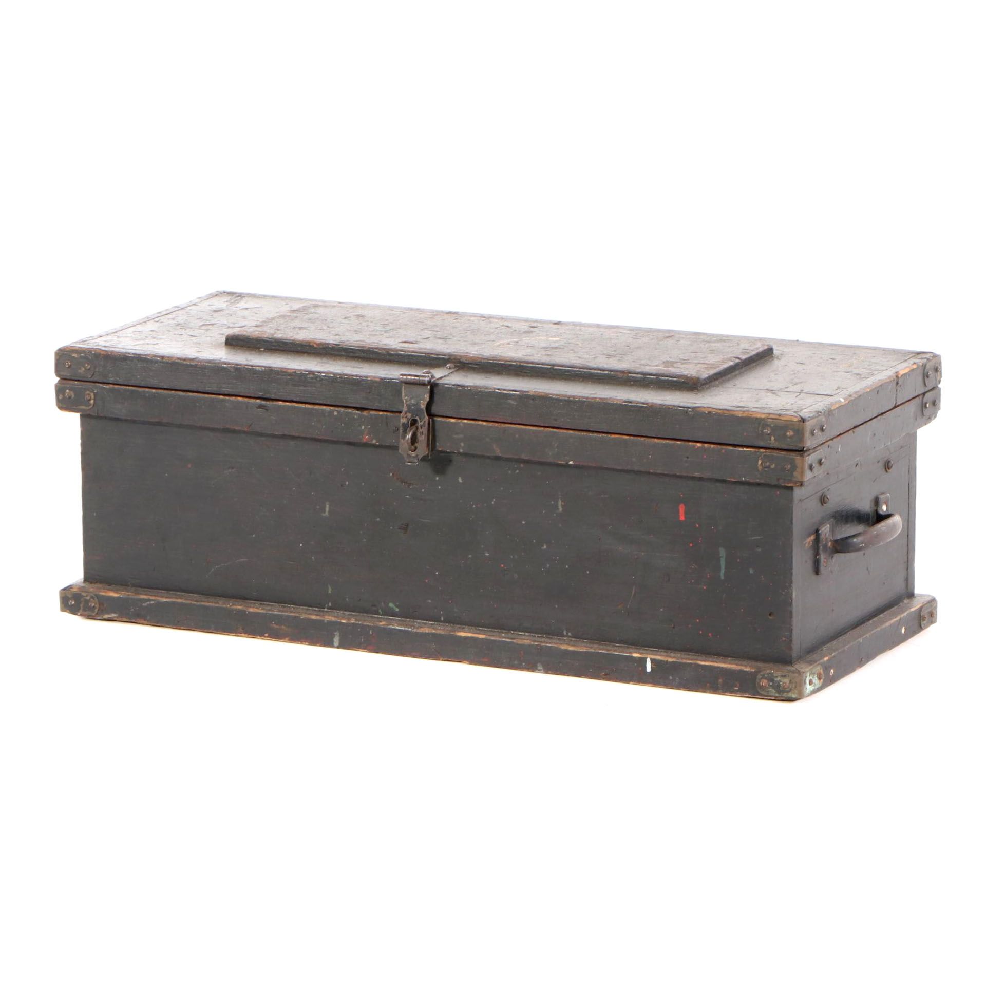 Antique Wooden Tool Chest, Late 19th/Early 20th Century | EBTH
