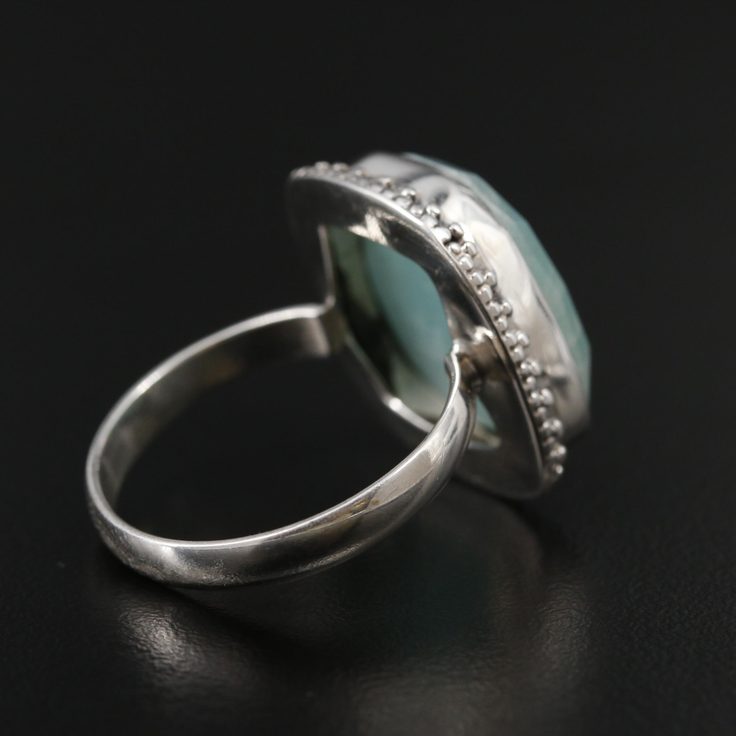 Sterling Silver Amazonite Ring | EBTH