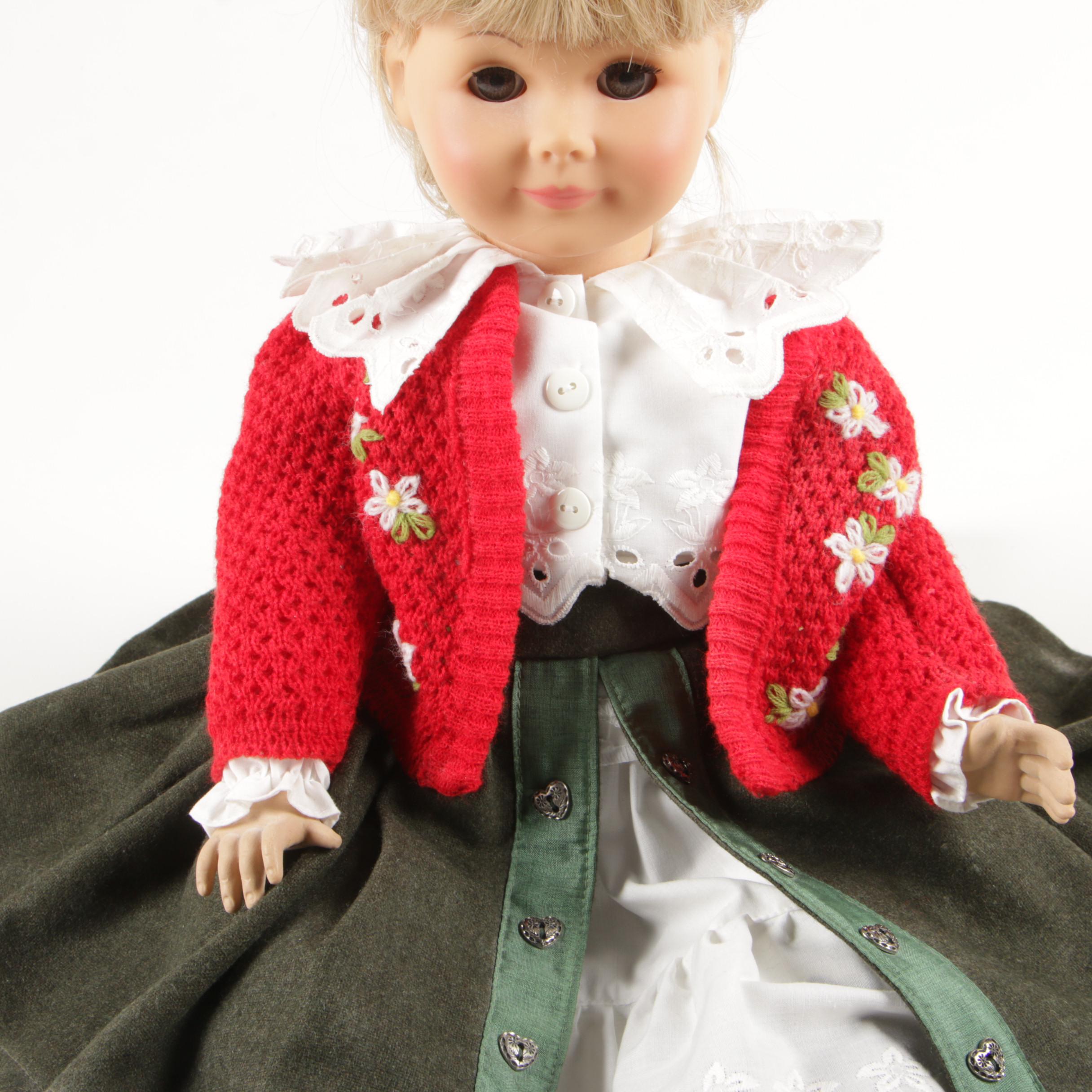 Linda Mason Porcelain Kathleen Doll and Bavarian Engel-Puppen Doll | EBTH
