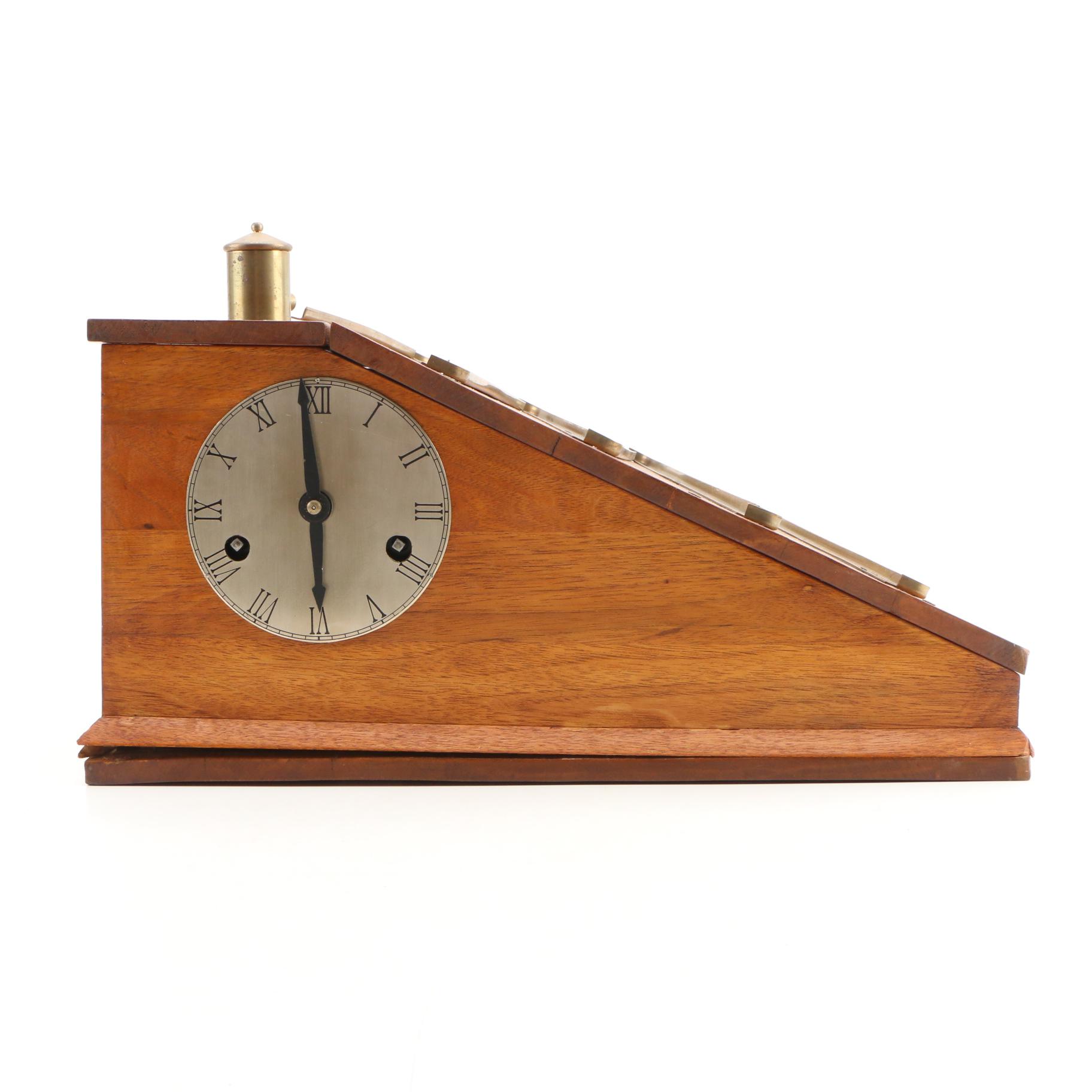 Wooden Rolling Ball Machine Clock, 20th Century | EBTH