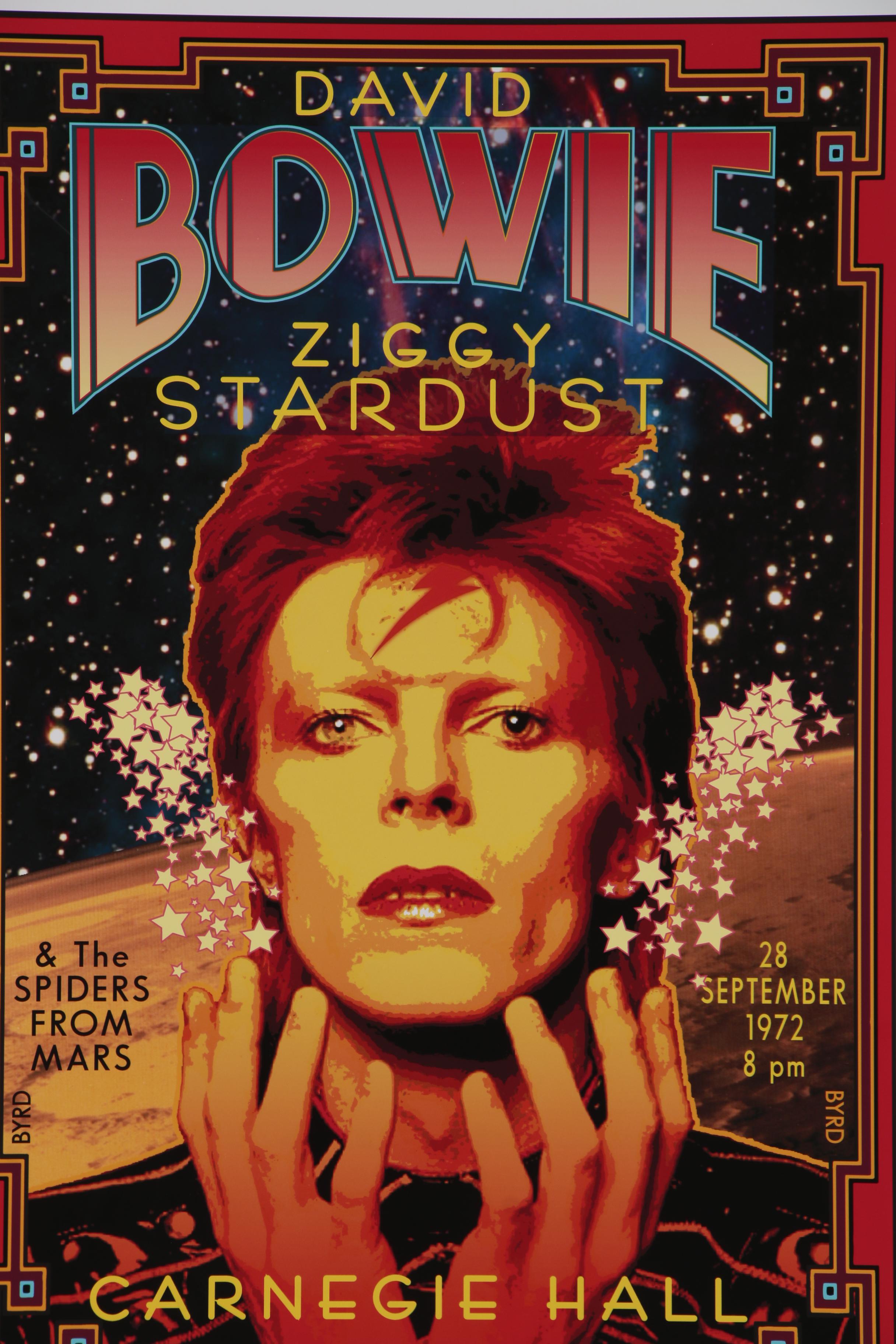 David Edward Byrd Giclée Poster "Bowie/Ziggy at Carnegie Hall 1972 ...