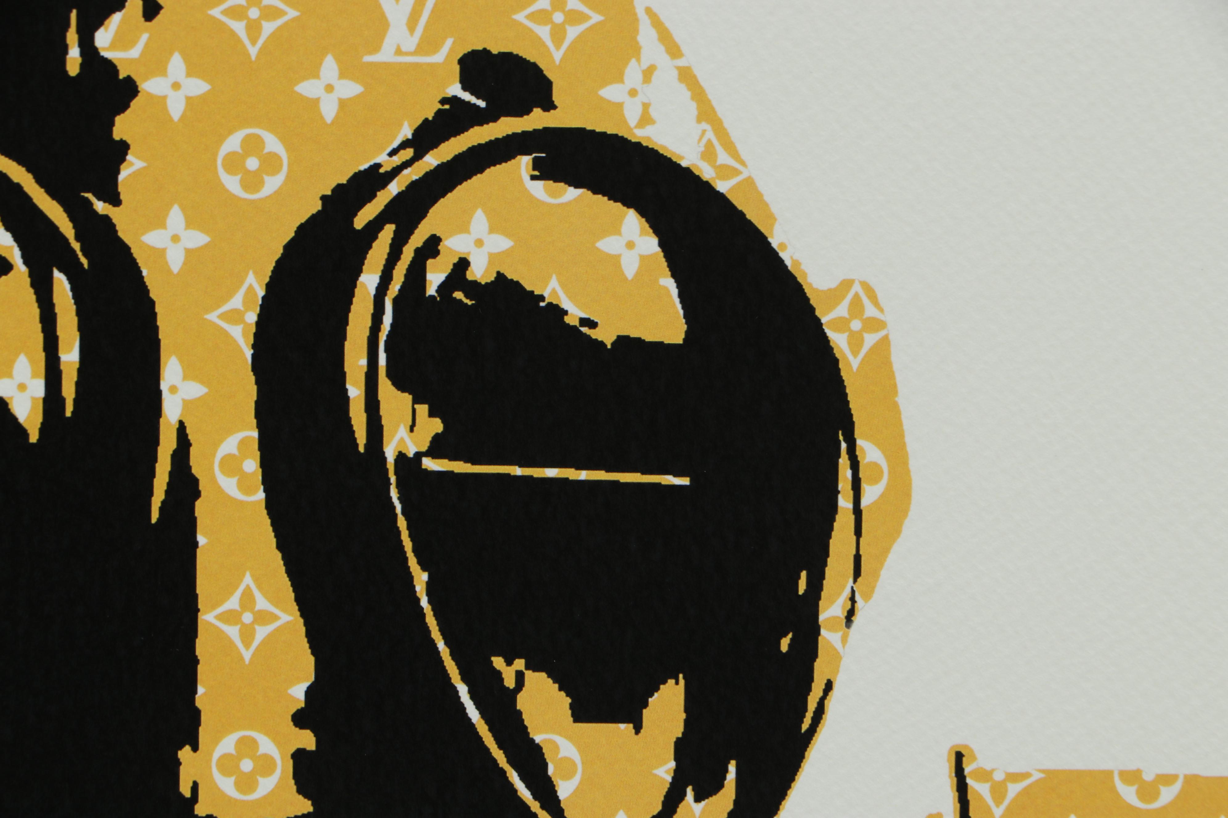 Death NYC Pop Art Offset Lithograph of Louis Vuitton Gas Mask | EBTH