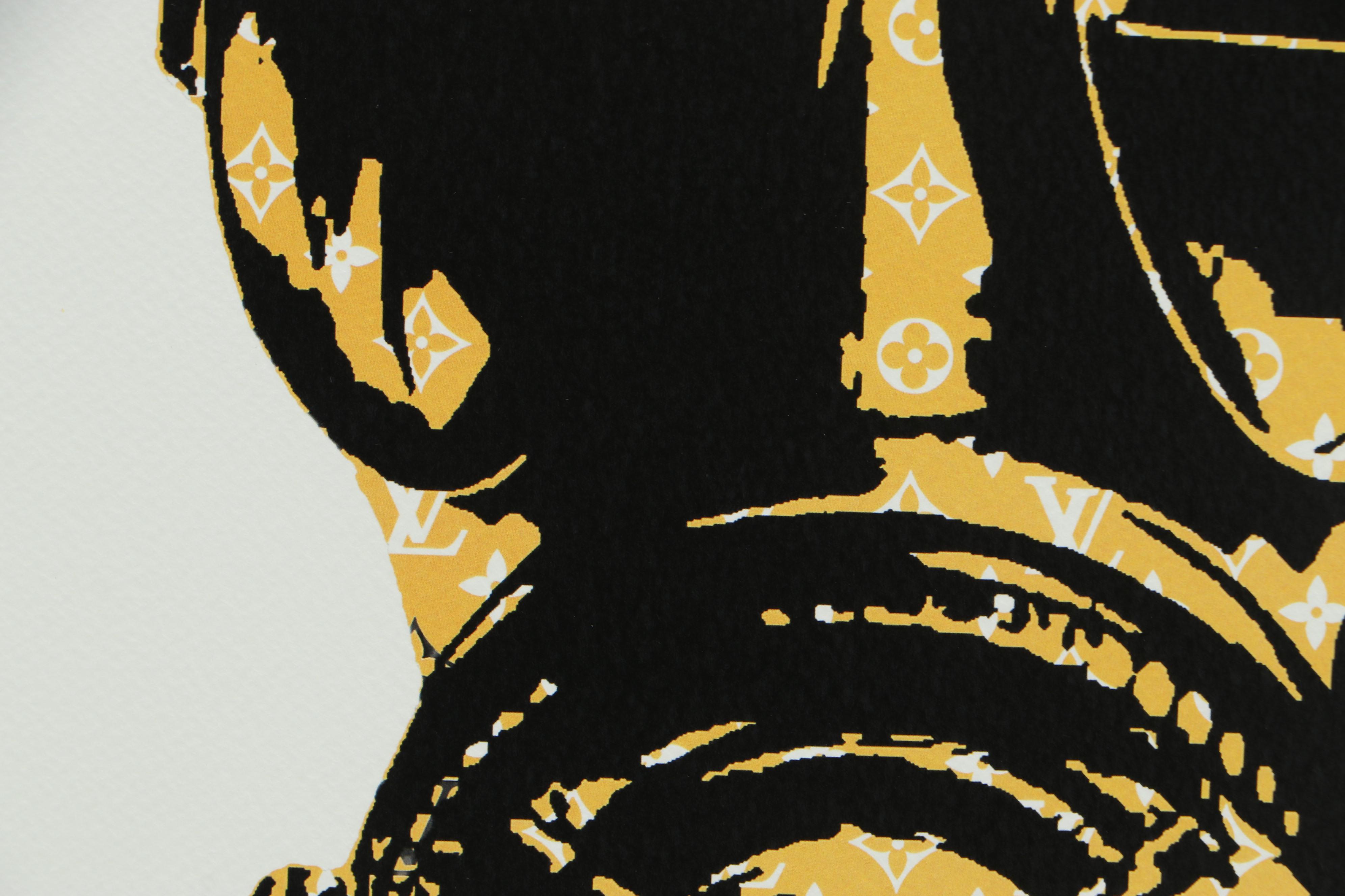 Death NYC Pop Art Offset Lithograph of Louis Vuitton Gas Mask | EBTH