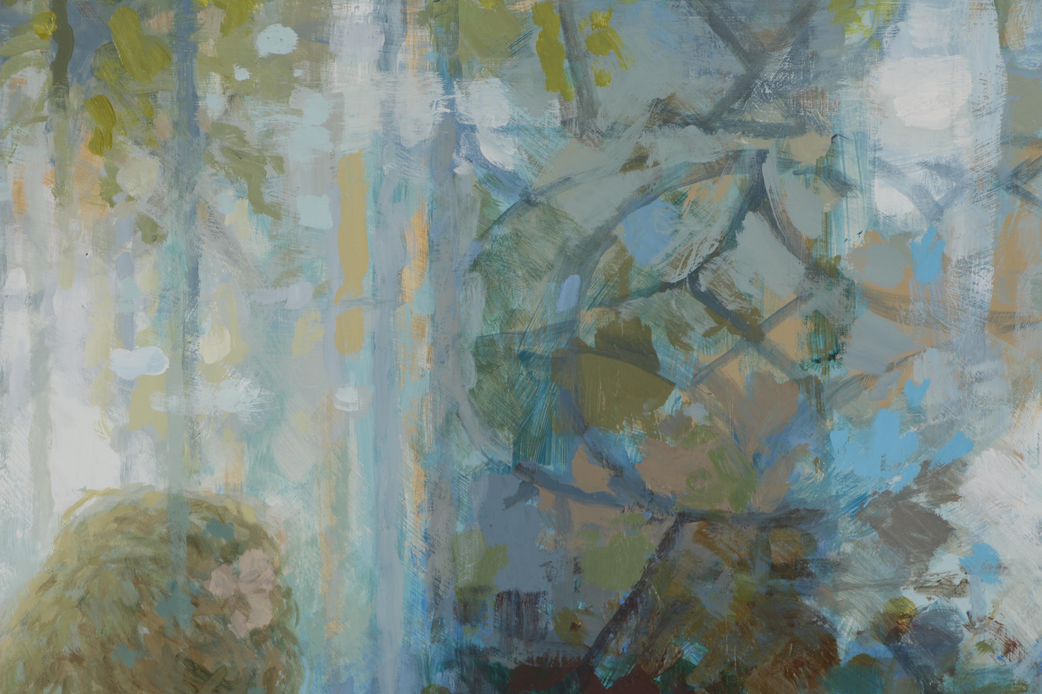 Harrison Rucker Impressionistic Acrylic Painting of a Reclining Nude | EBTH