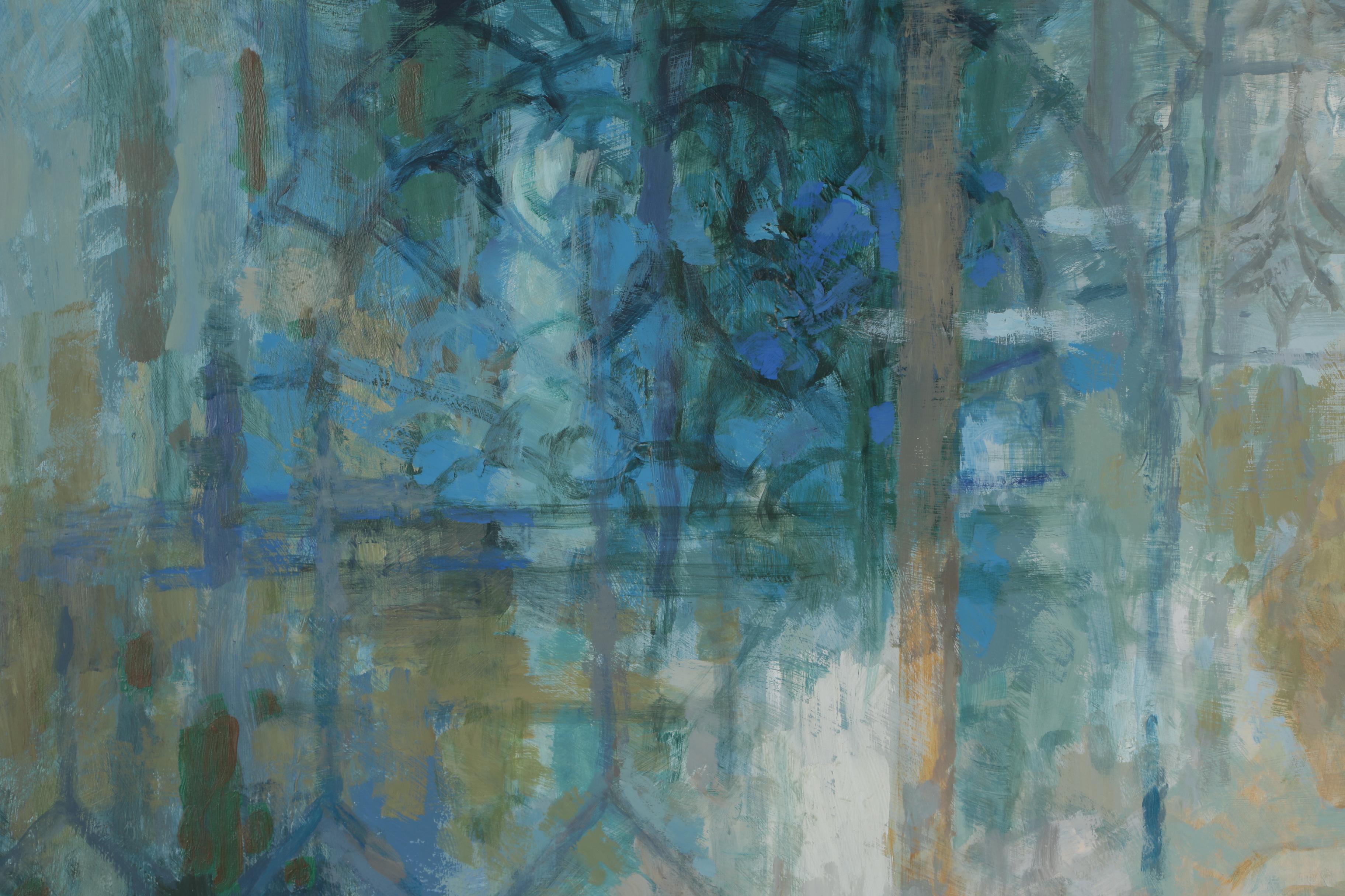 Harrison Rucker Impressionistic Acrylic Painting of a Reclining Nude | EBTH