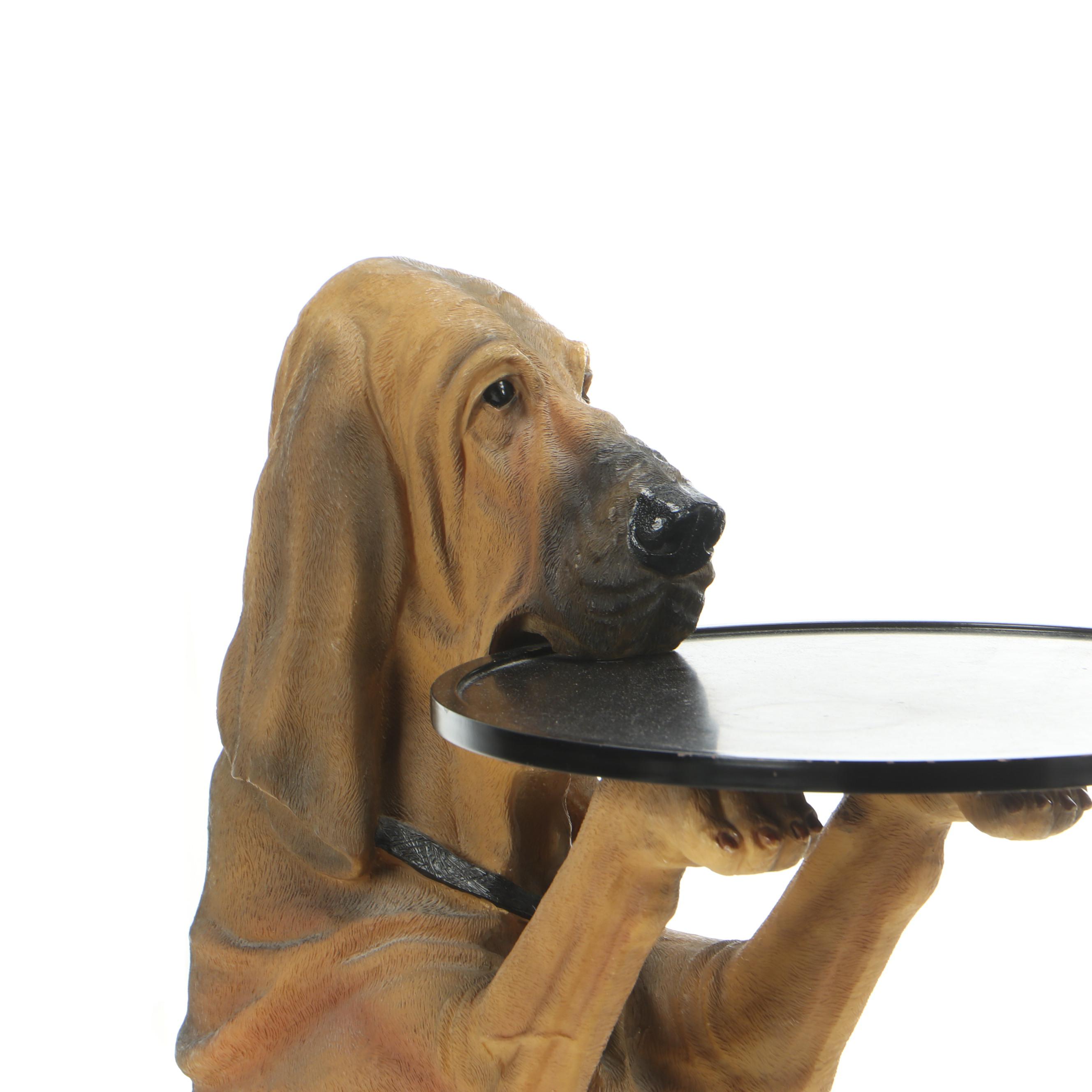 The Bombay Company "Sir Hawthorne" Composite Hound Dog Butler Table ...