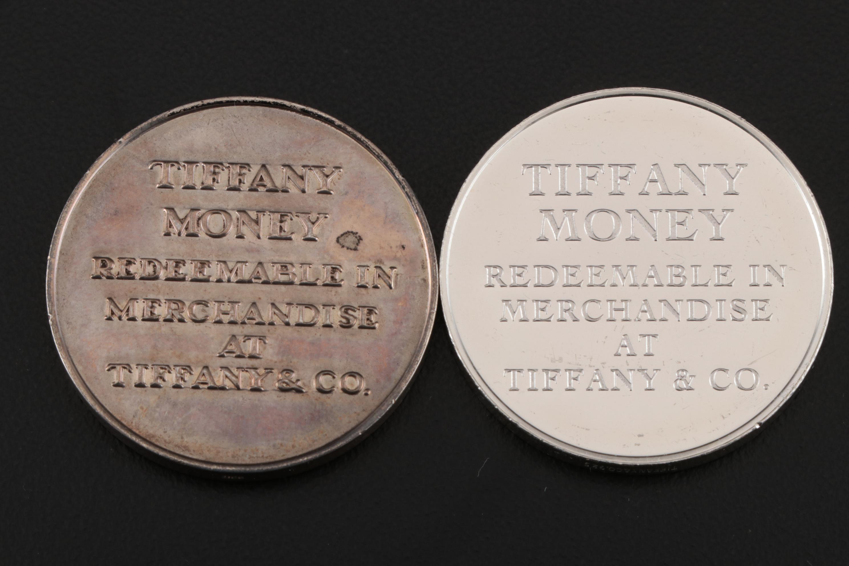 Tiffany & Co. "Tiffany Money" Sterling $25 and $50 Tokens | EBTH