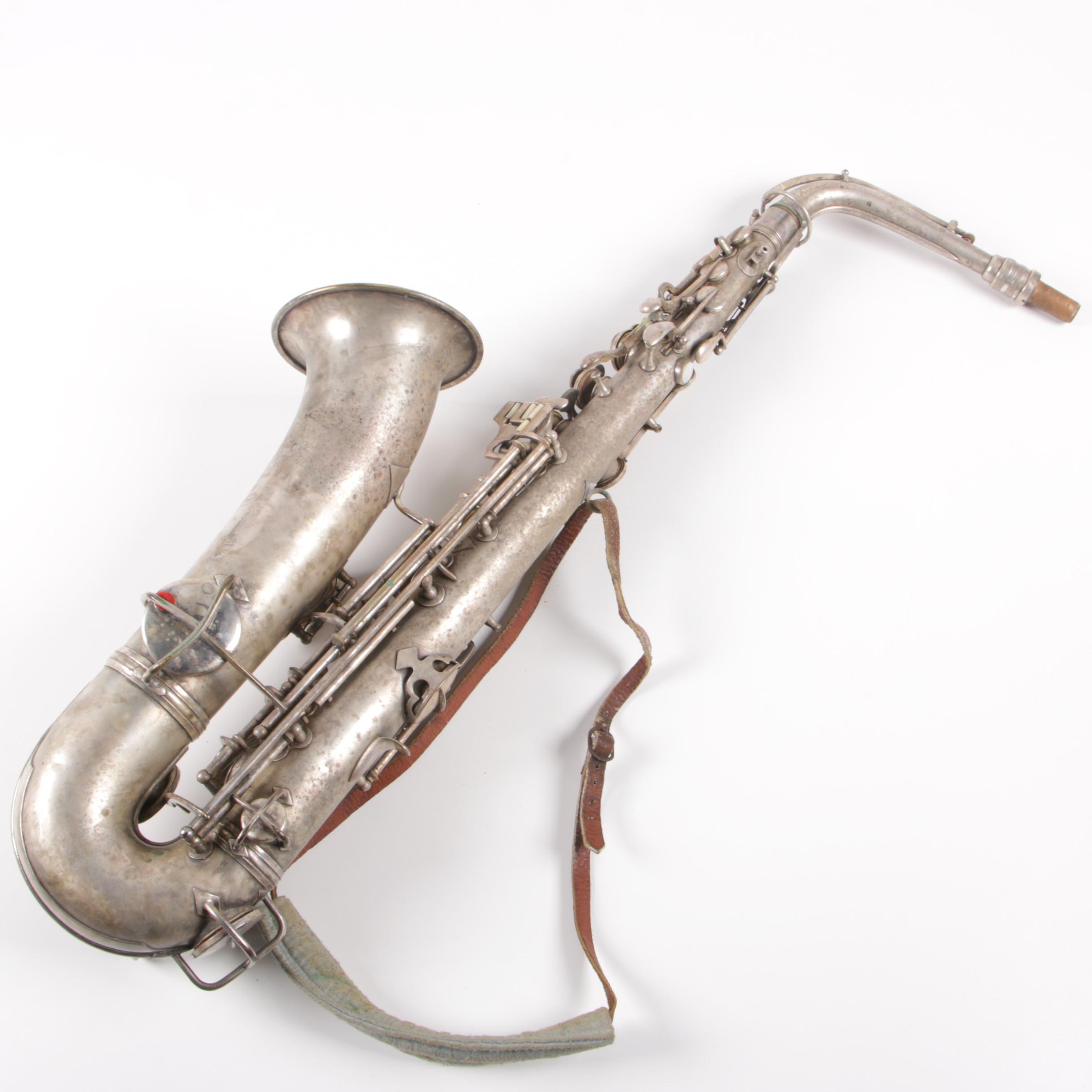 C.G. Conn Ltd. Plated Silver C-Melody Saxophone, circa 1920 | EBTH