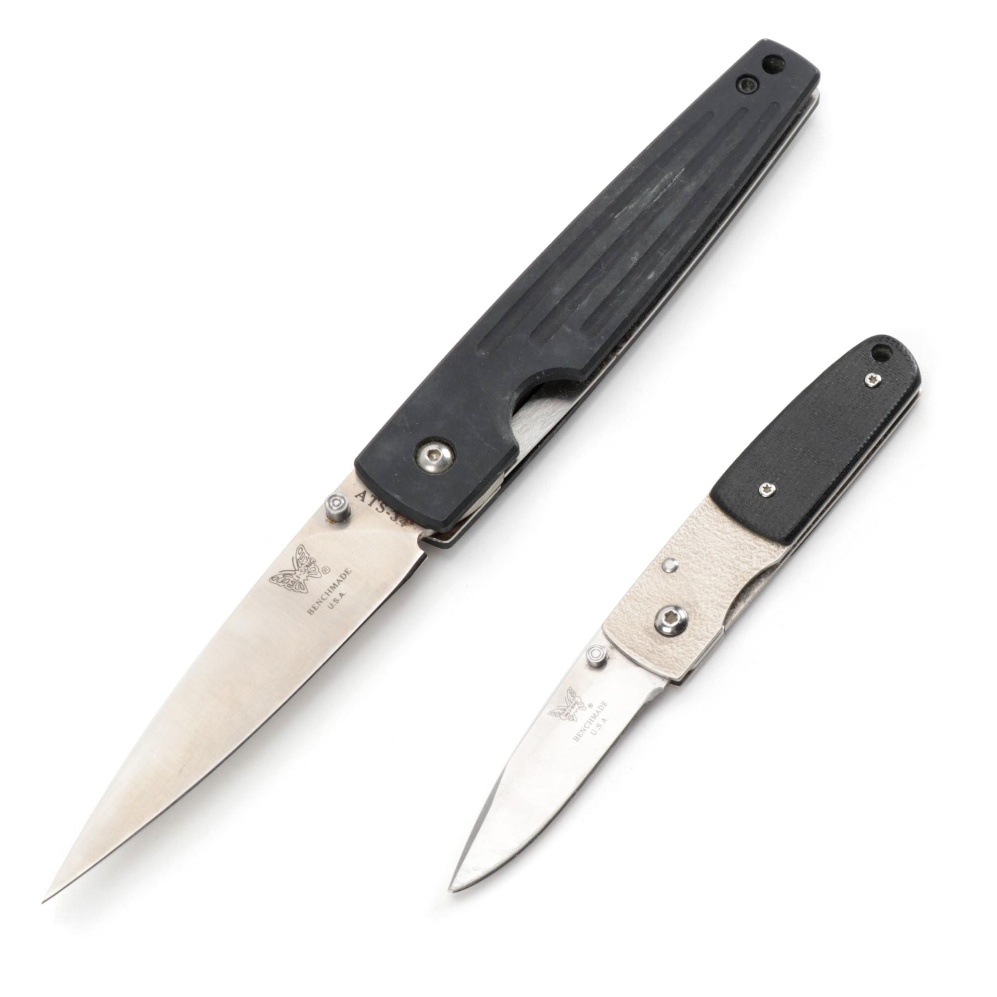 Benchmade Models 650 and 330 Pocket Knives in Original Packaging with ...