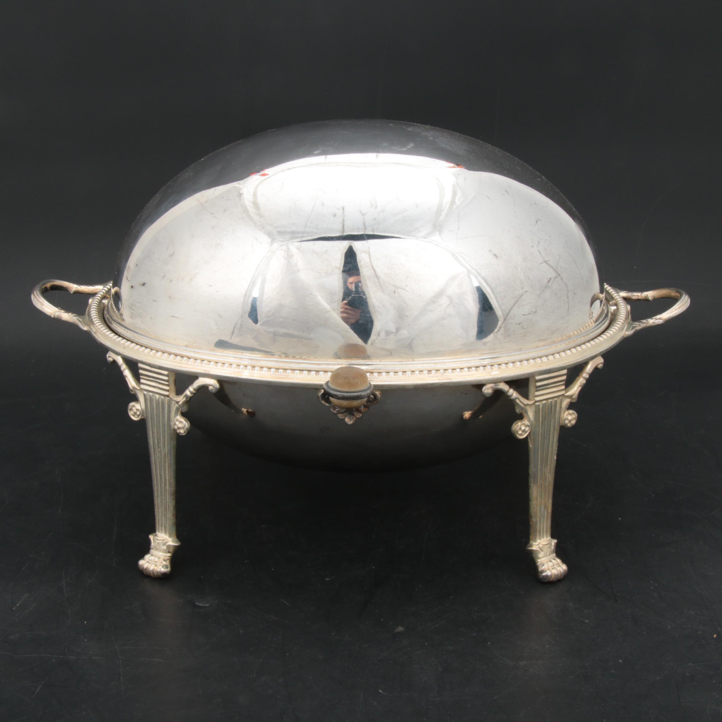 English Neoclassical Silver Plate Breakfast Server | EBTH