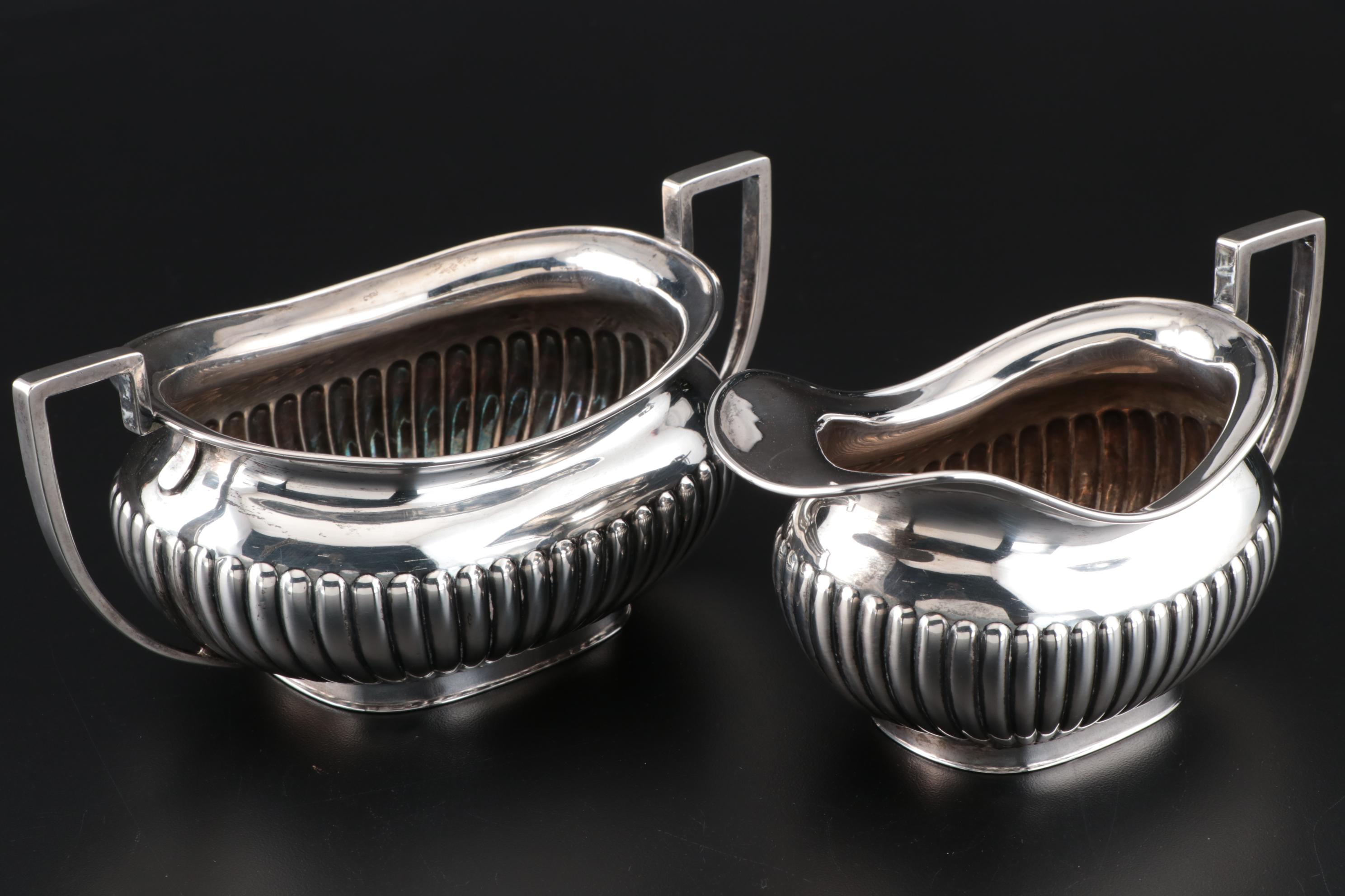 John Round & Son Edwardian Sterling Assembled Coffee and Tea Set, circa ...