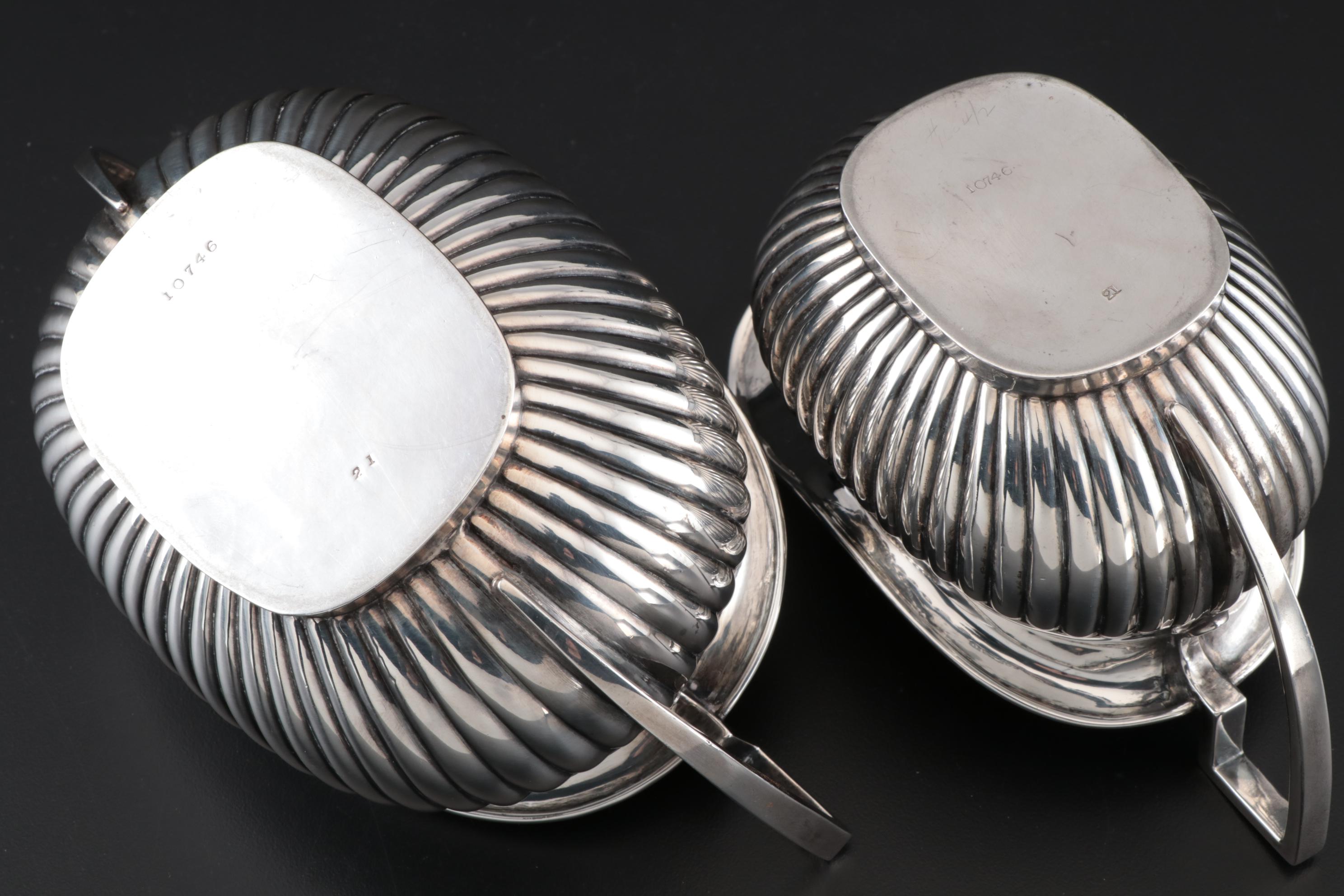 John Round & Son Edwardian Sterling Assembled Coffee and Tea Set, circa ...