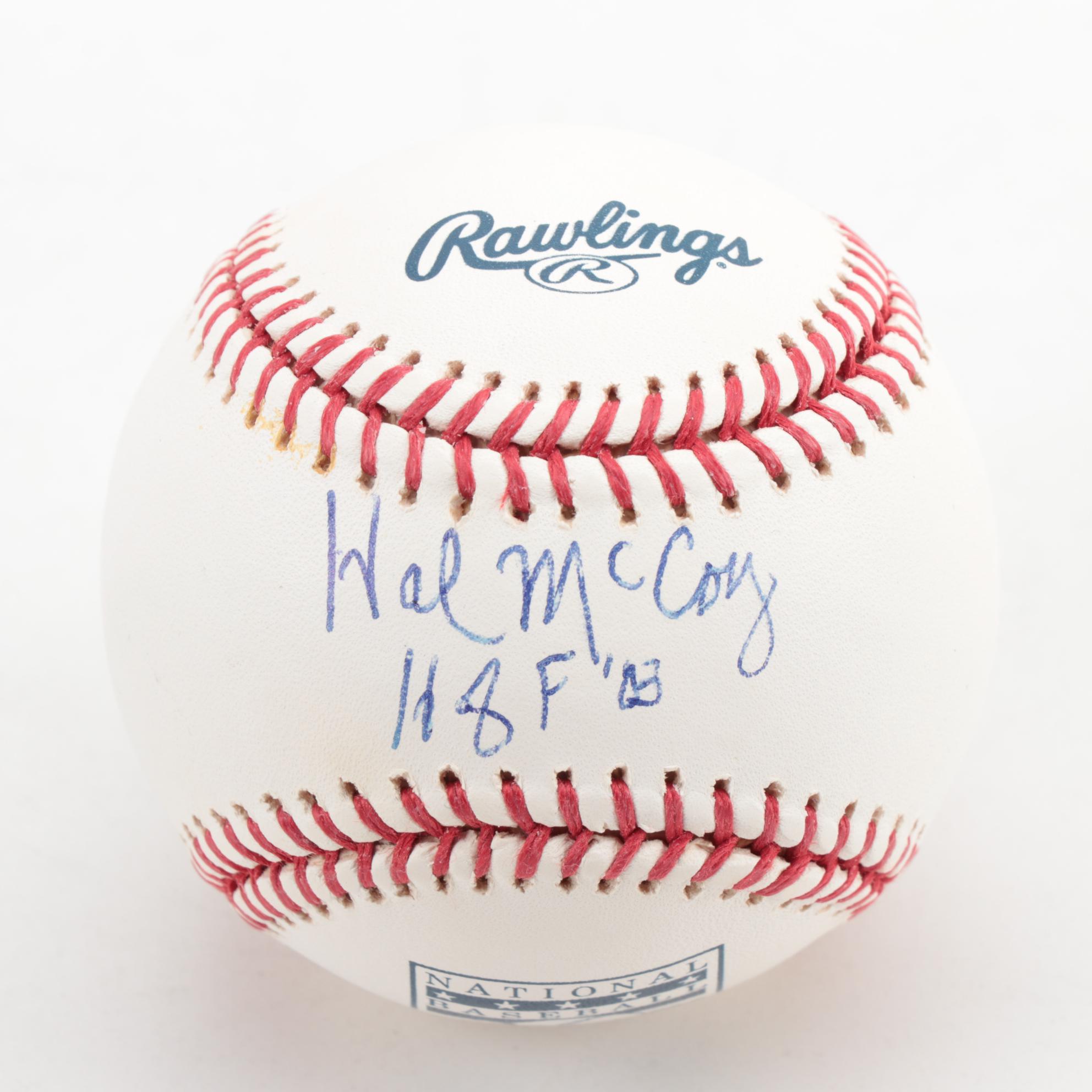 Marty Brennaman and Joe Nuxhall Signed Reds Collectibles with Hal McCoy ...