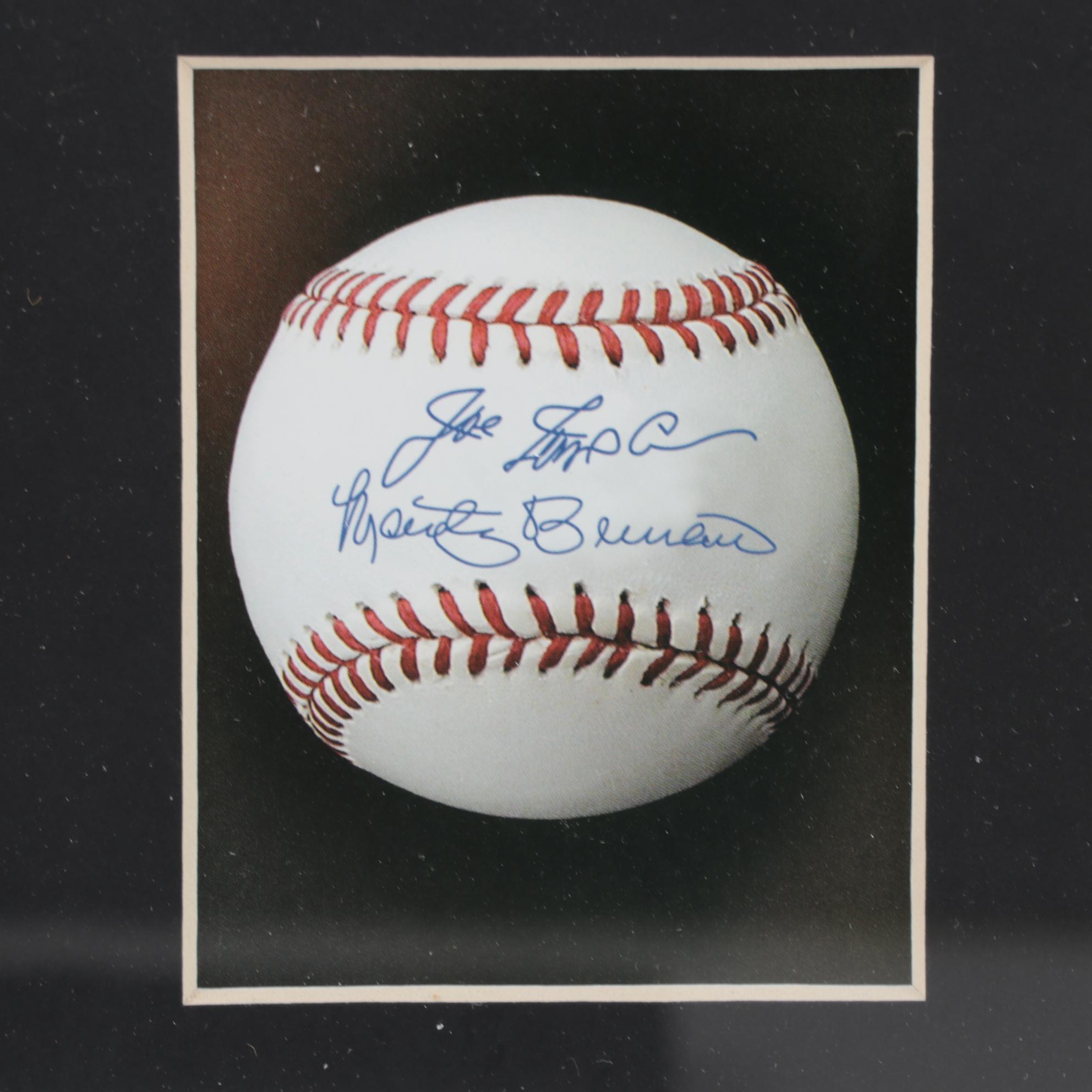 Marty Brennaman and Joe Nuxhall Signed Reds Collectibles with Hal McCoy ...