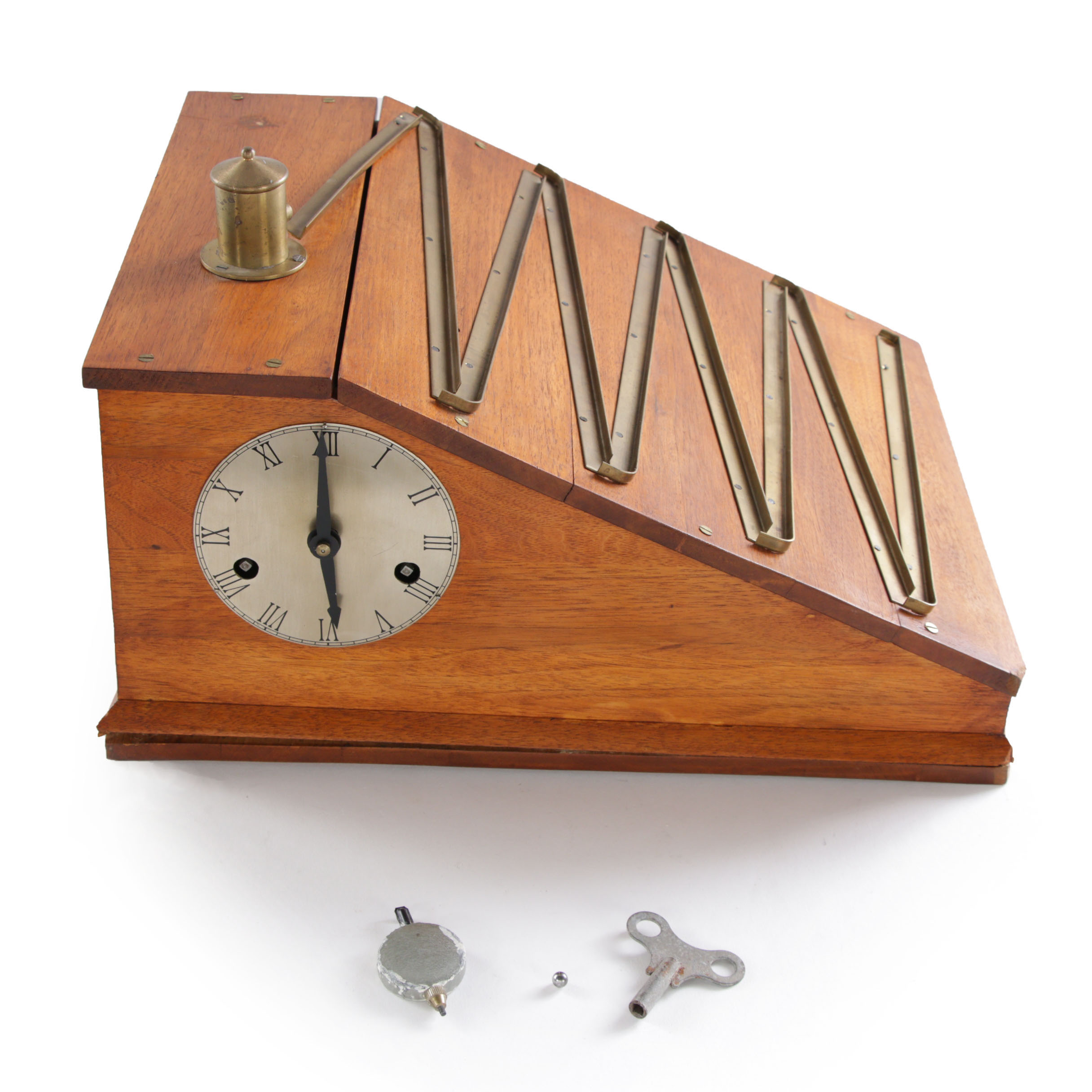 Wooden Rolling Ball Machine Clock, 20th Century | EBTH