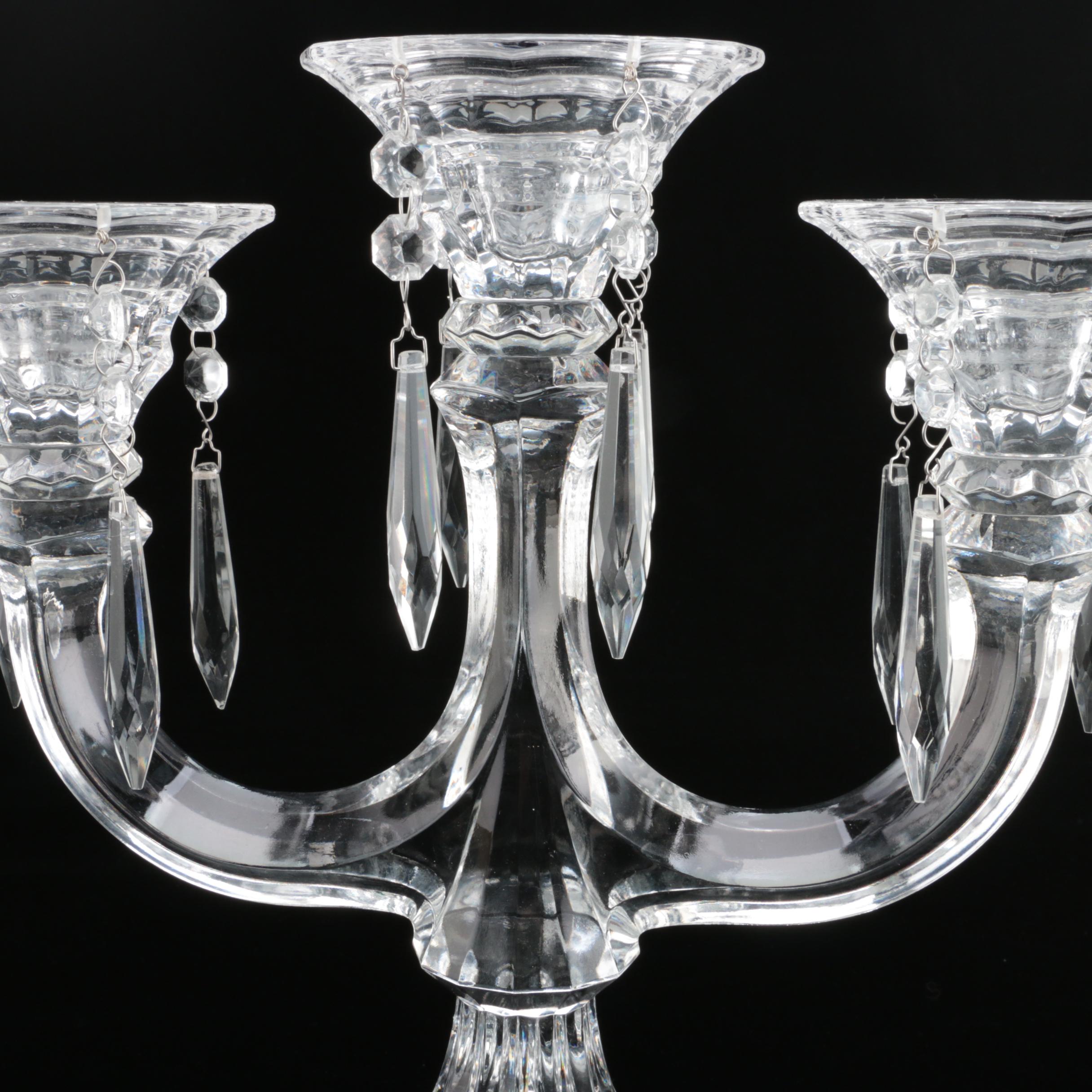 Crystal Candelabra with Prisms | EBTH