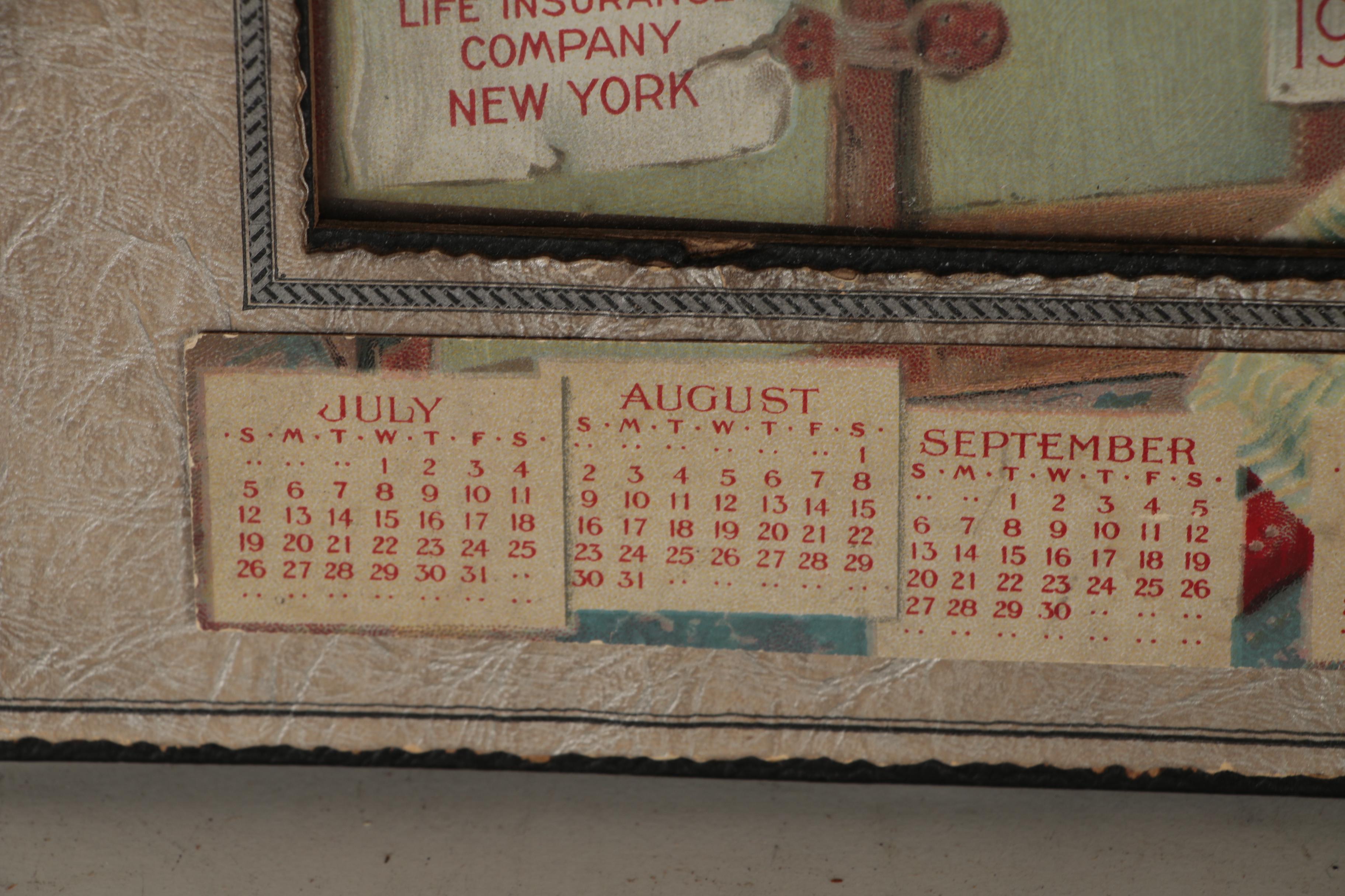 Chromolithograph "All Aboard!" Advertising Calendar, 1903 | EBTH