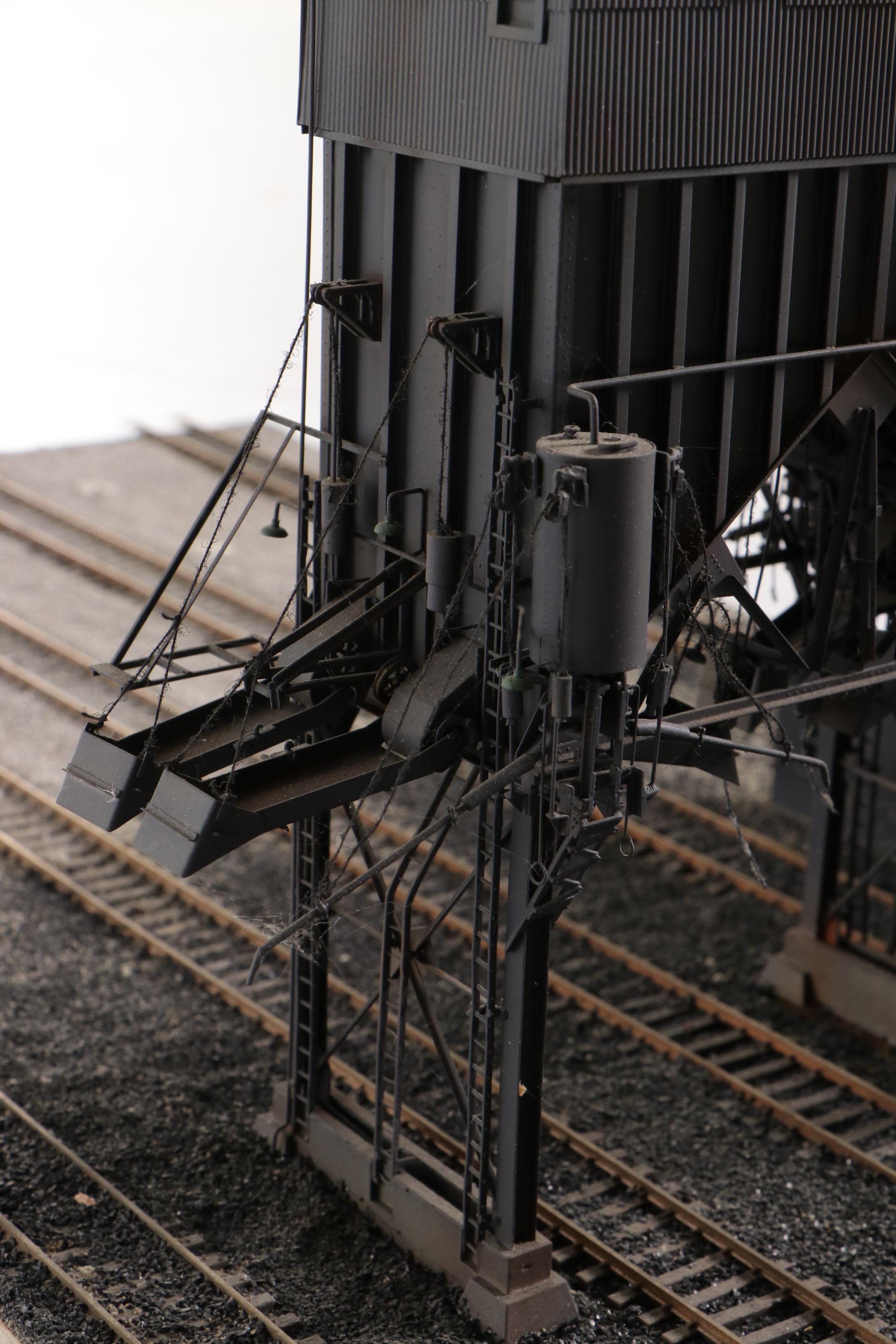 Handcrafted Brass Model Train Mining Coal Station with Conveyor Belt | EBTH