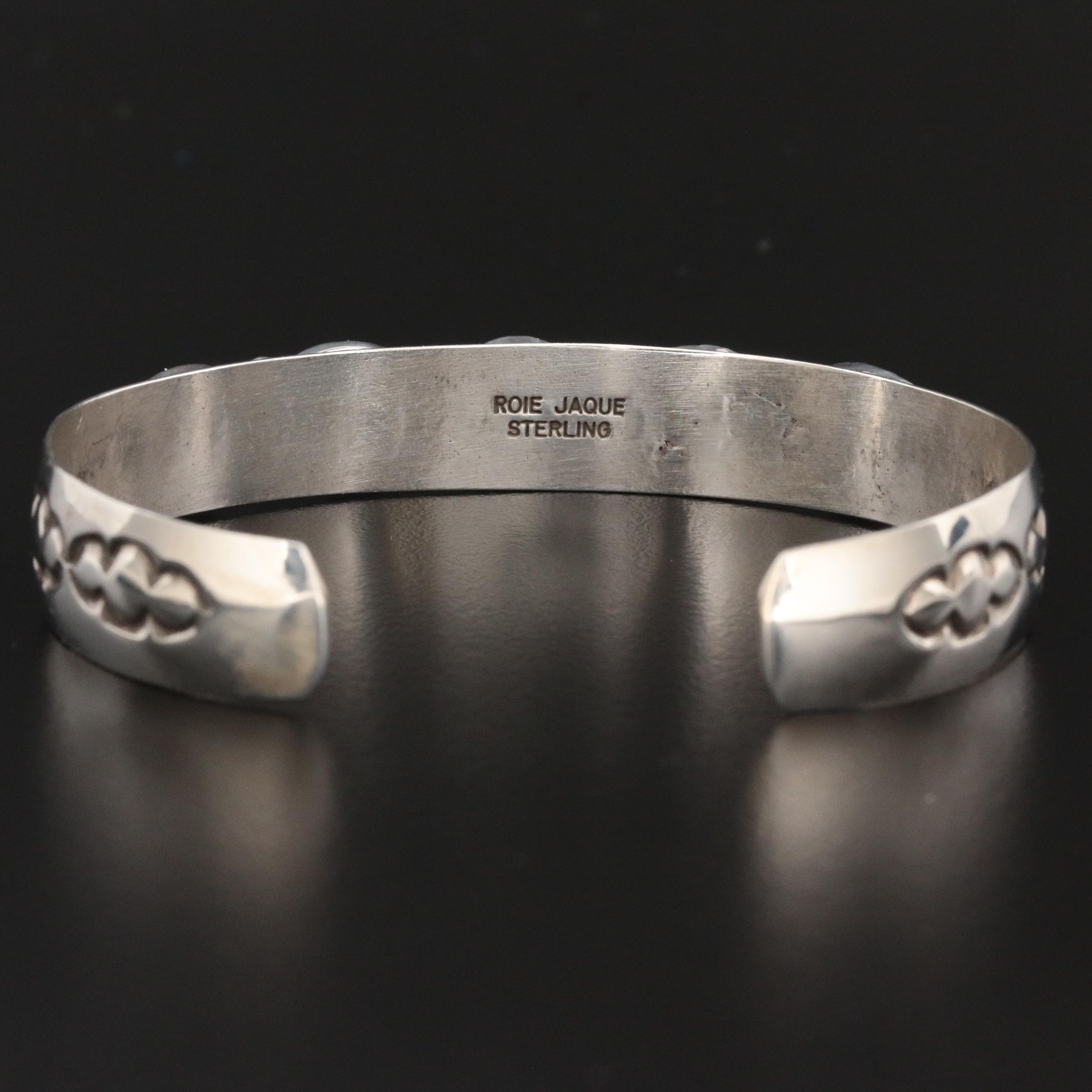 Roie Jaque Navajo Diné Sterling Turquoise Cuff | EBTH