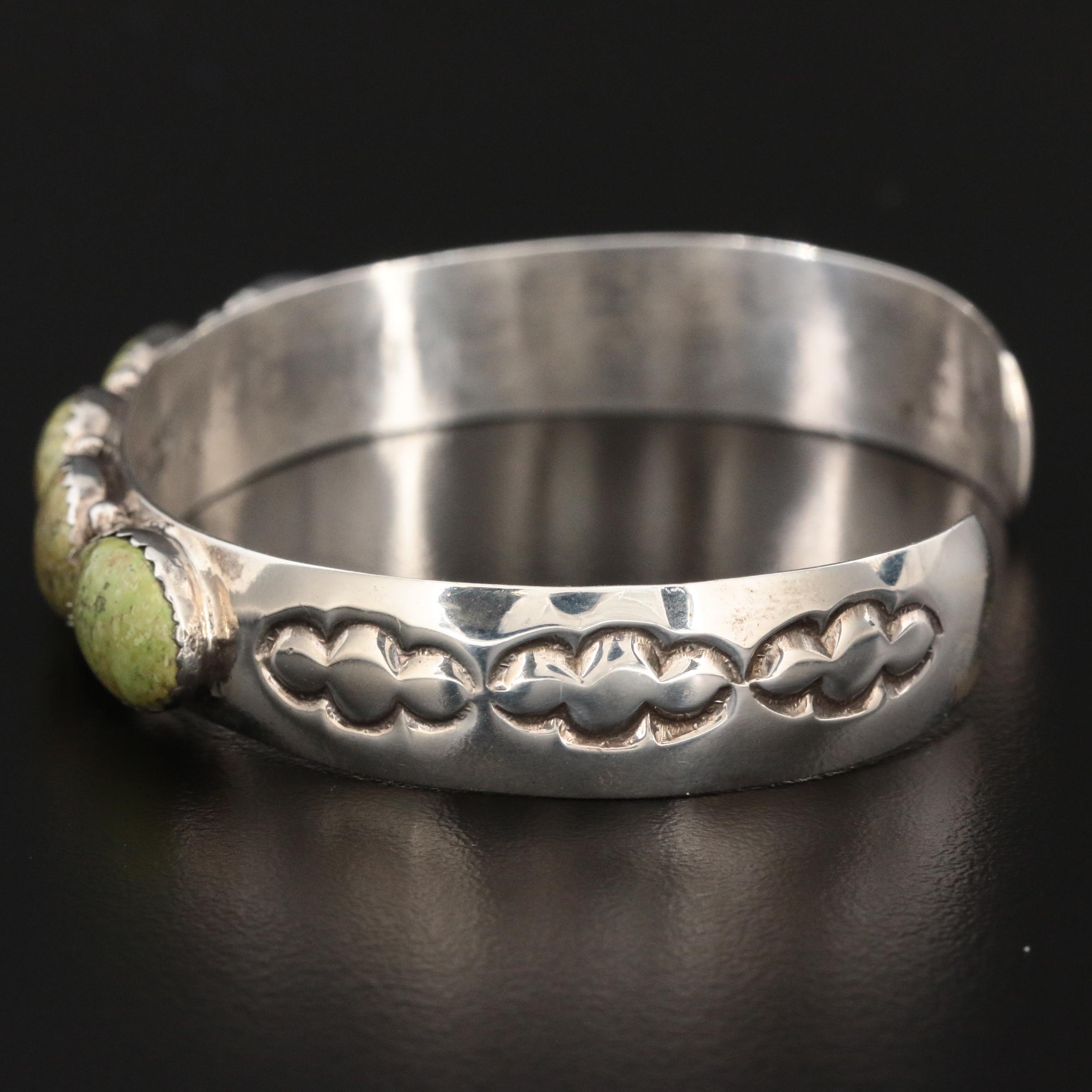 Roie Jaque Navajo Diné Sterling Turquoise Cuff | EBTH