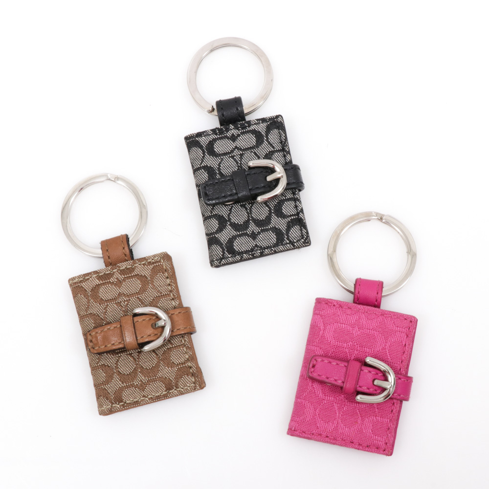 Coach Signature Canvas Photo Keychains | EBTH