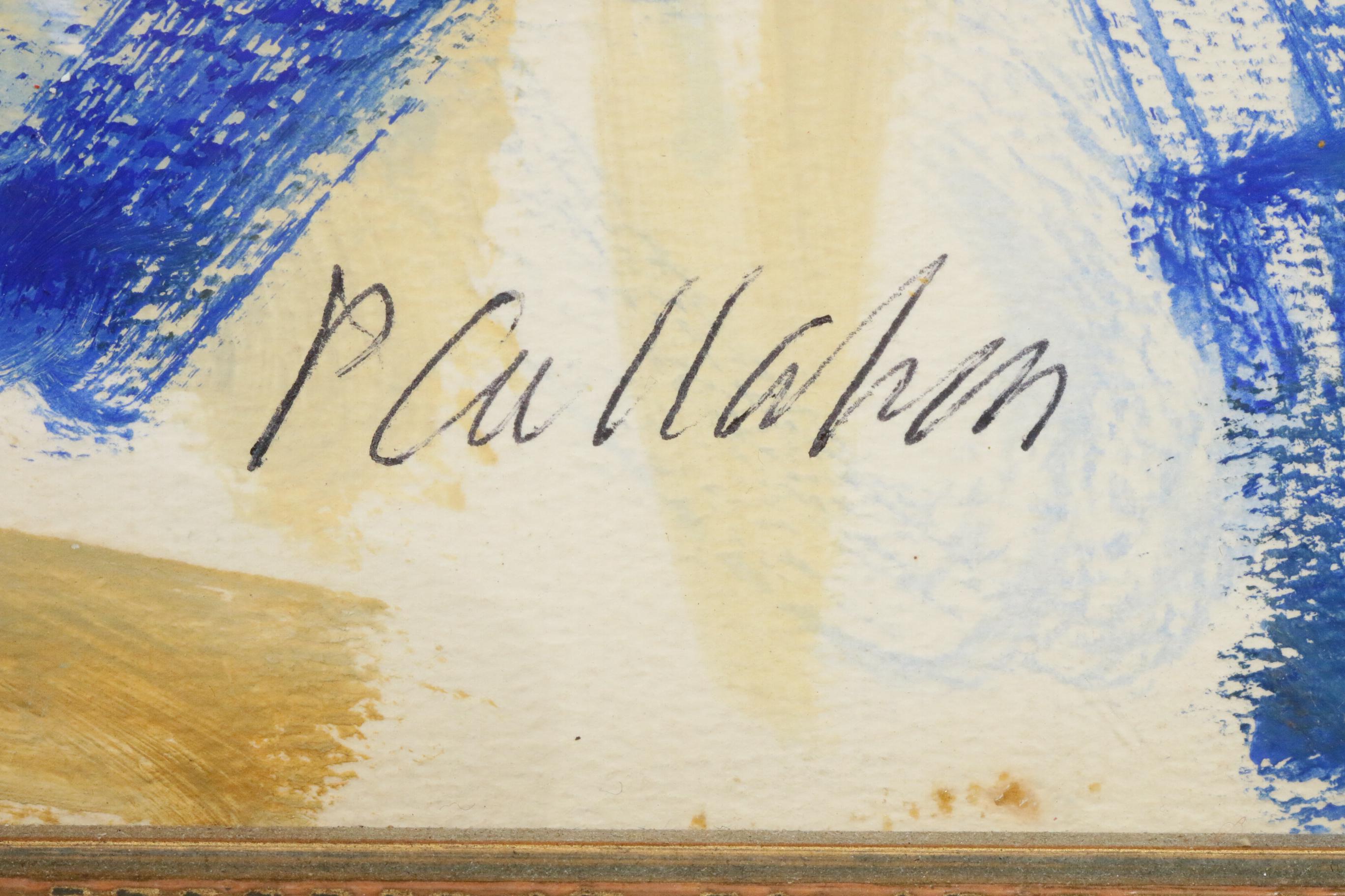 Phillip Callahan Abstract Figure Oil Painting, Mid to Late 20th Century ...