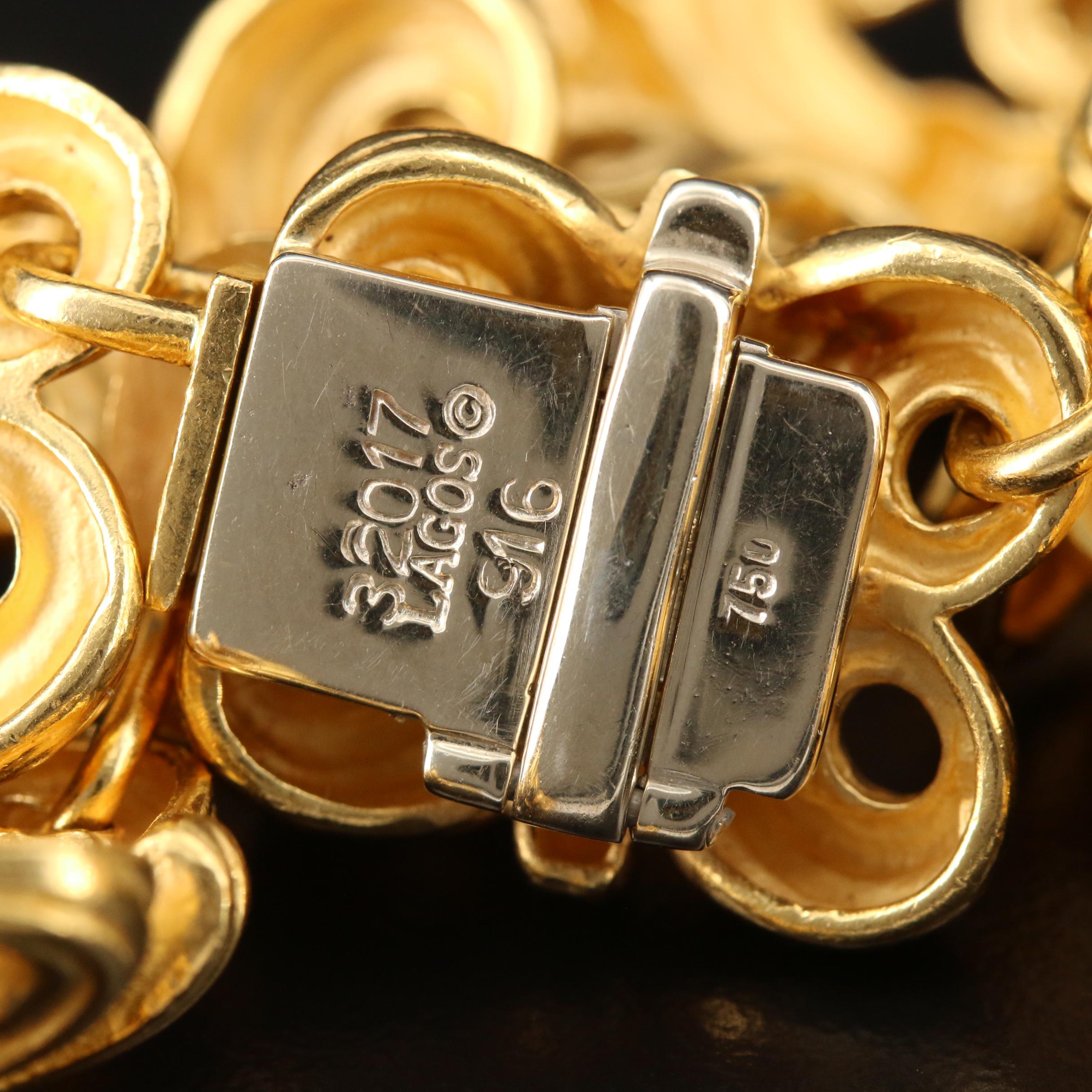 Lagos 18K Gold Wheat Chain Necklace | EBTH