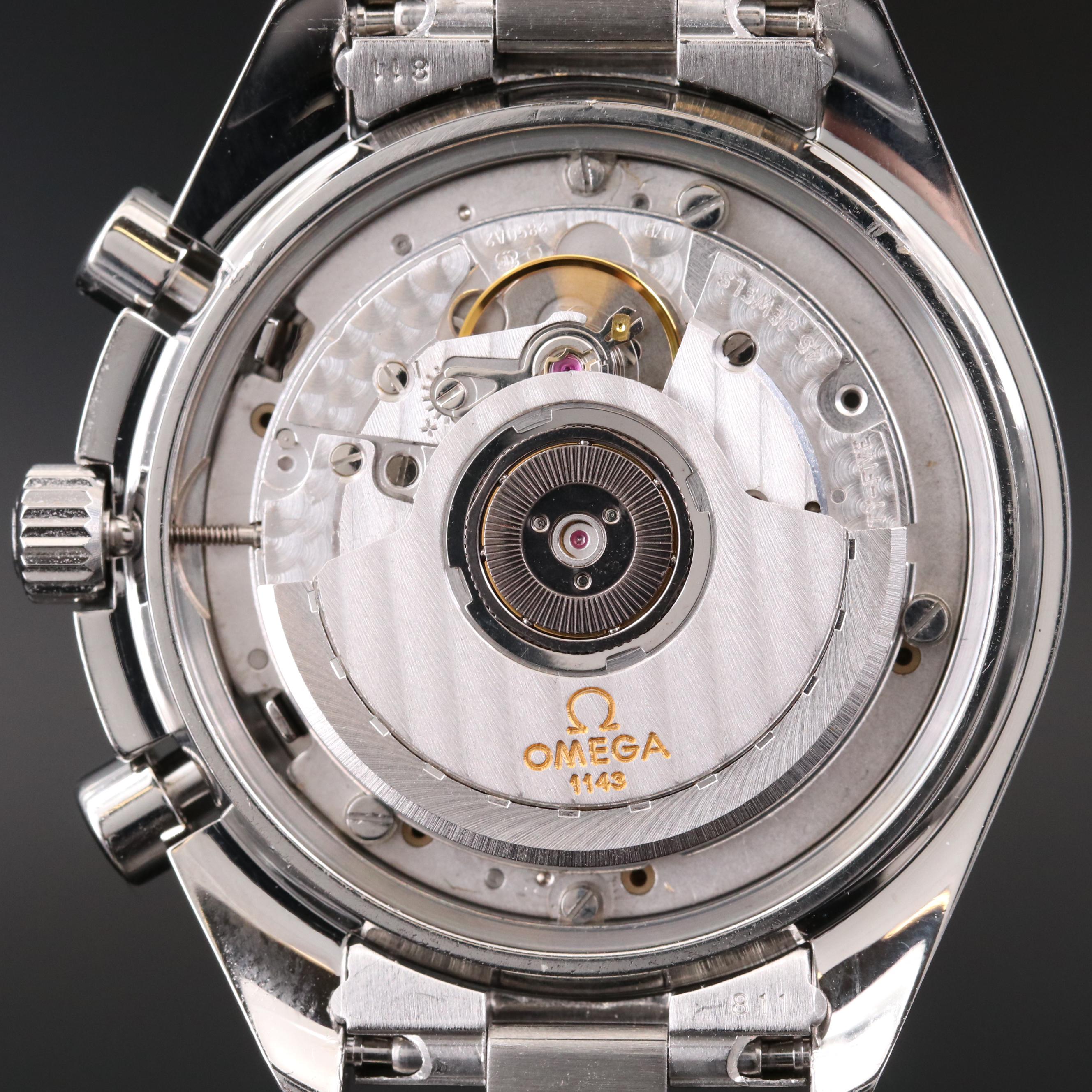 Omega Speedmaster Reduced Michael Schumacher Stainless Steel Wristwatch ...