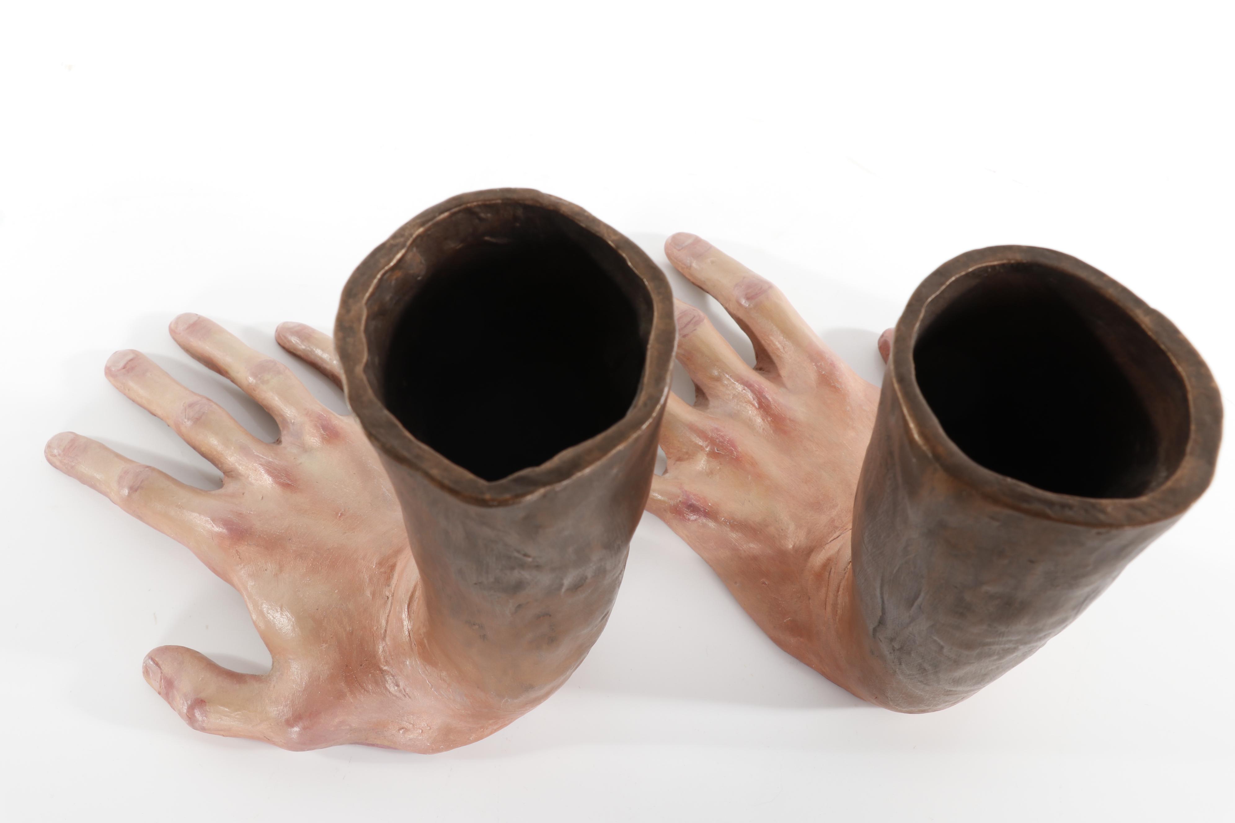 Victoria Jensen Hyperrealistic Ceramic Hand Sculptures "Now What" | EBTH
