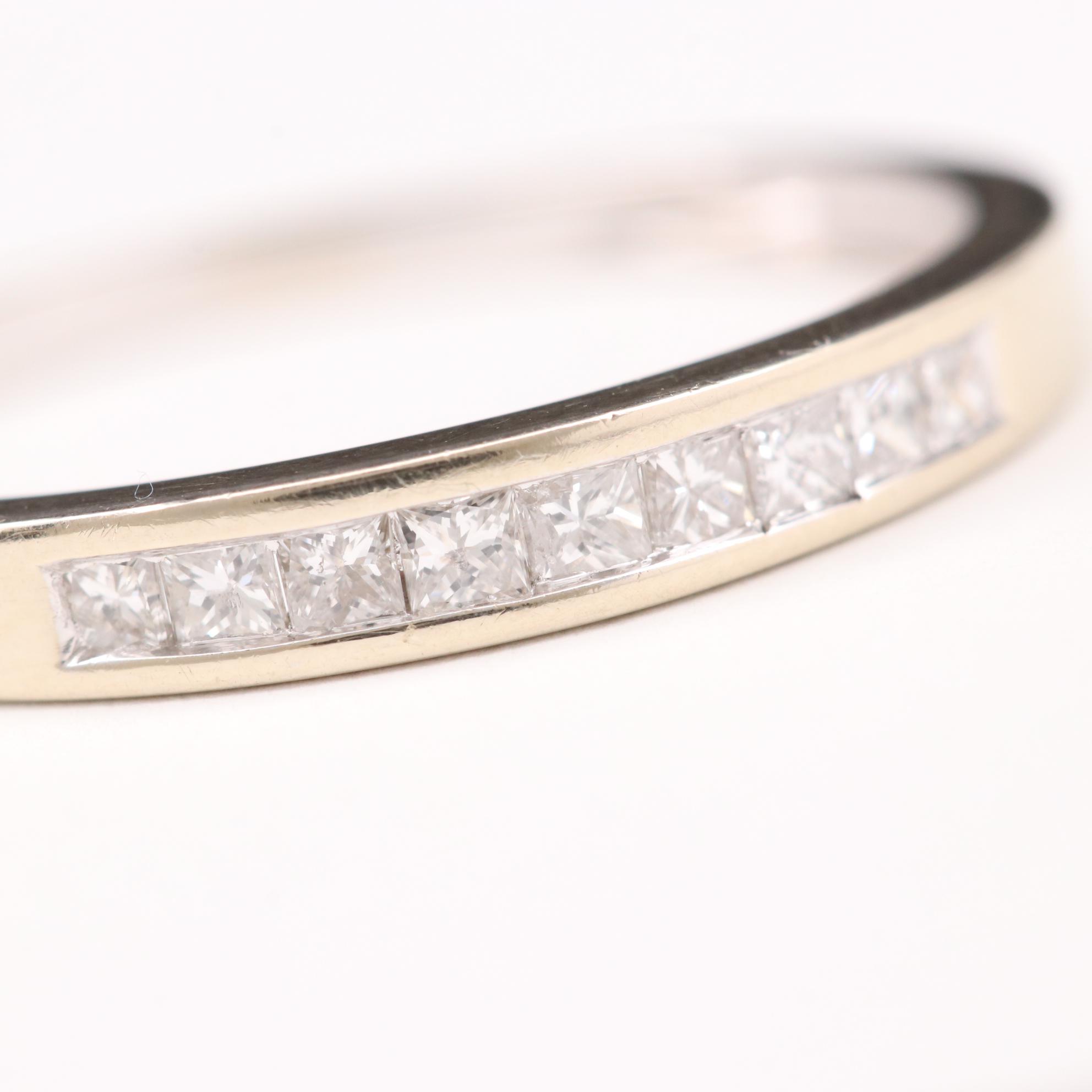 10K Diamond Ring with 14K Diamond Channel Band | EBTH