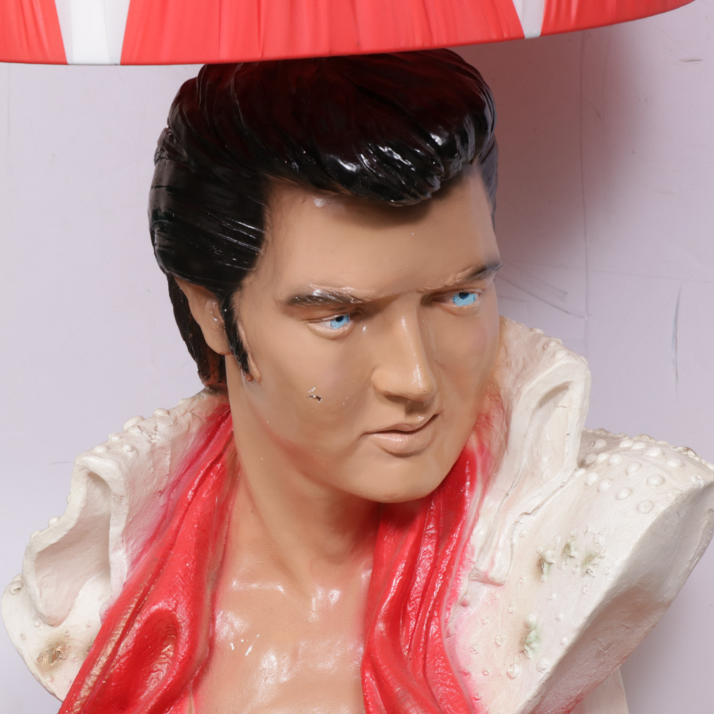 Chalkware Elvis Presley Table Lamp, Mid-20th Century | EBTH