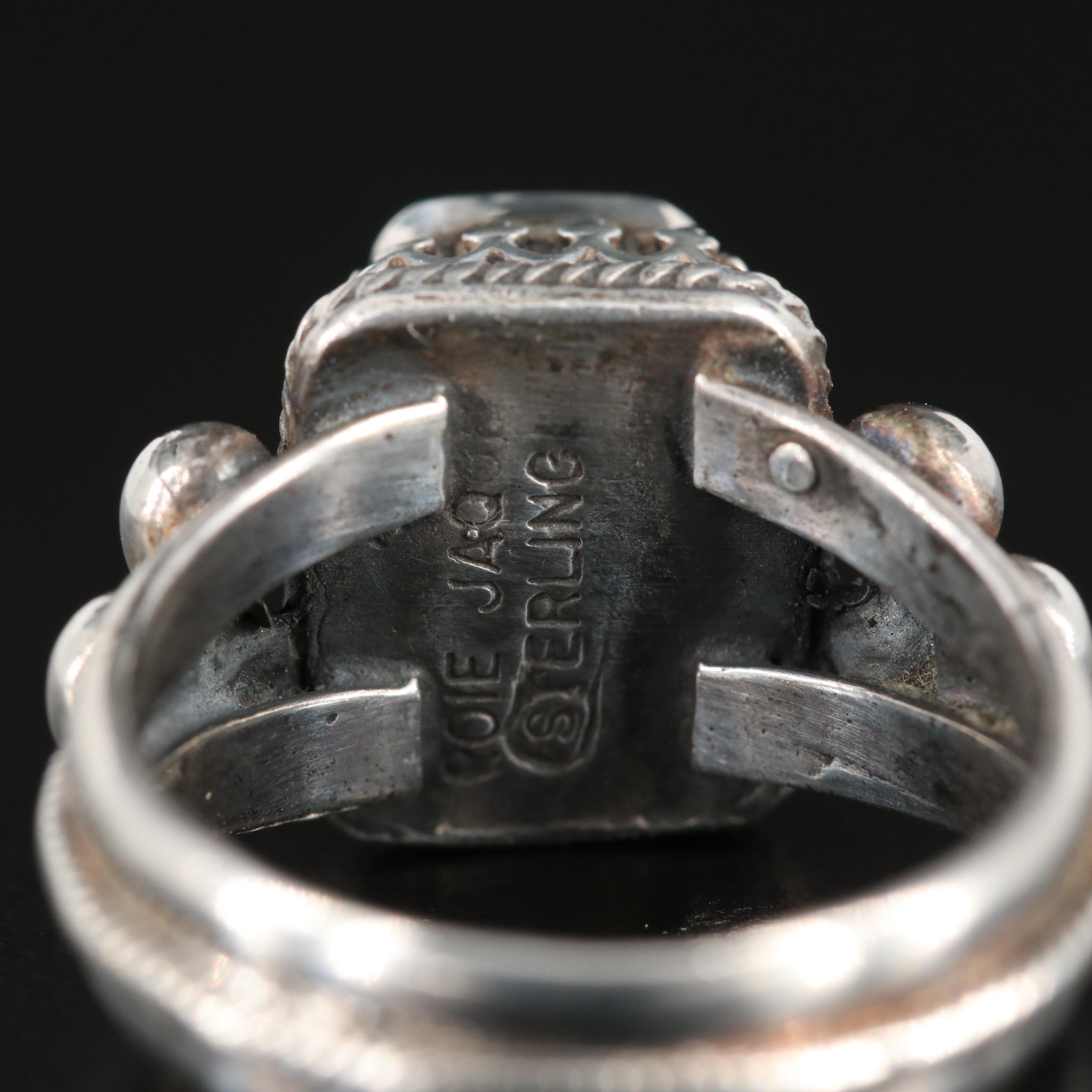 Roie Jaque Navajo Diné Sterling Silver Amethyst Ring | EBTH