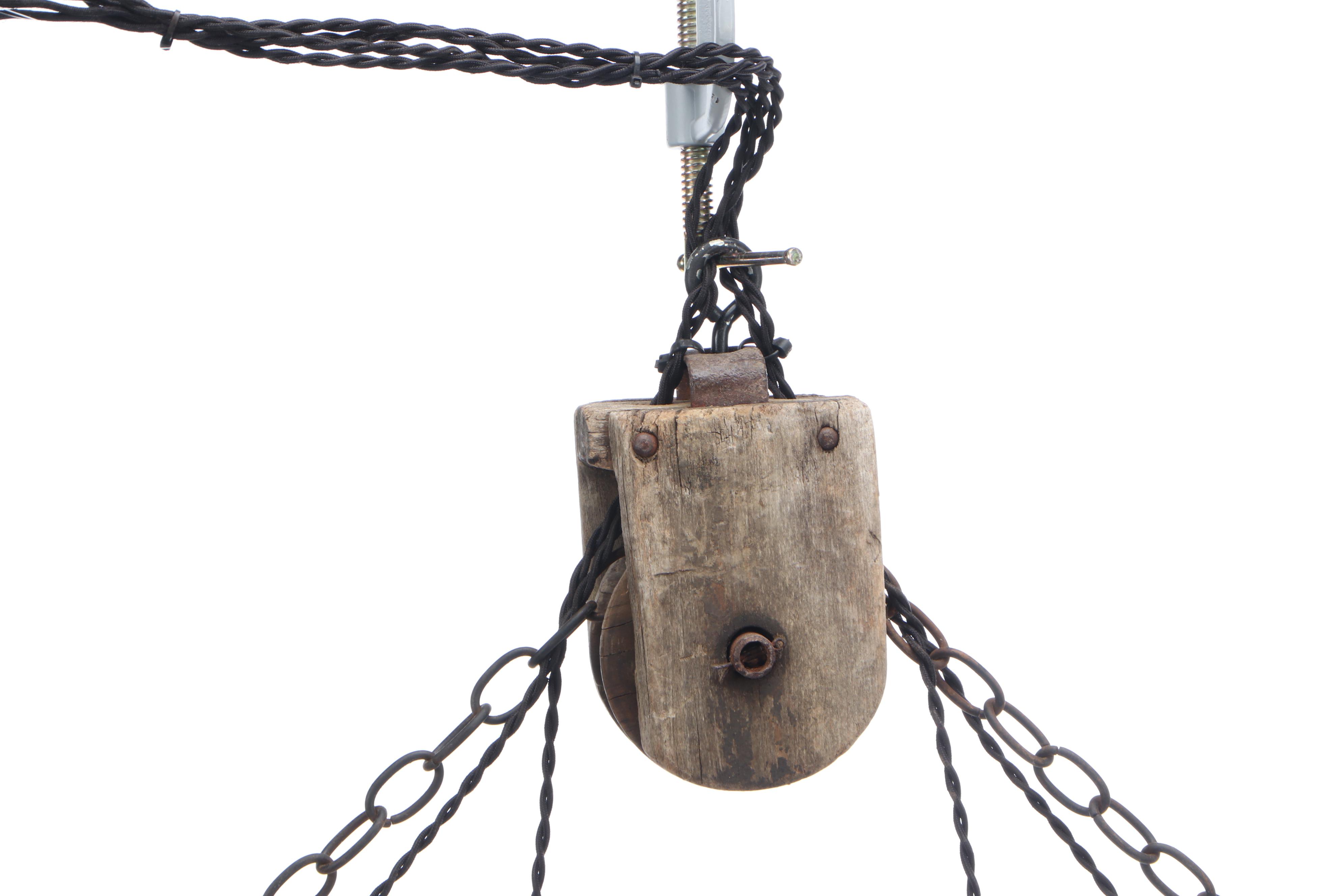 Industrial Style Repurposed Farm Equipment Chandelier with Mason Jar ...