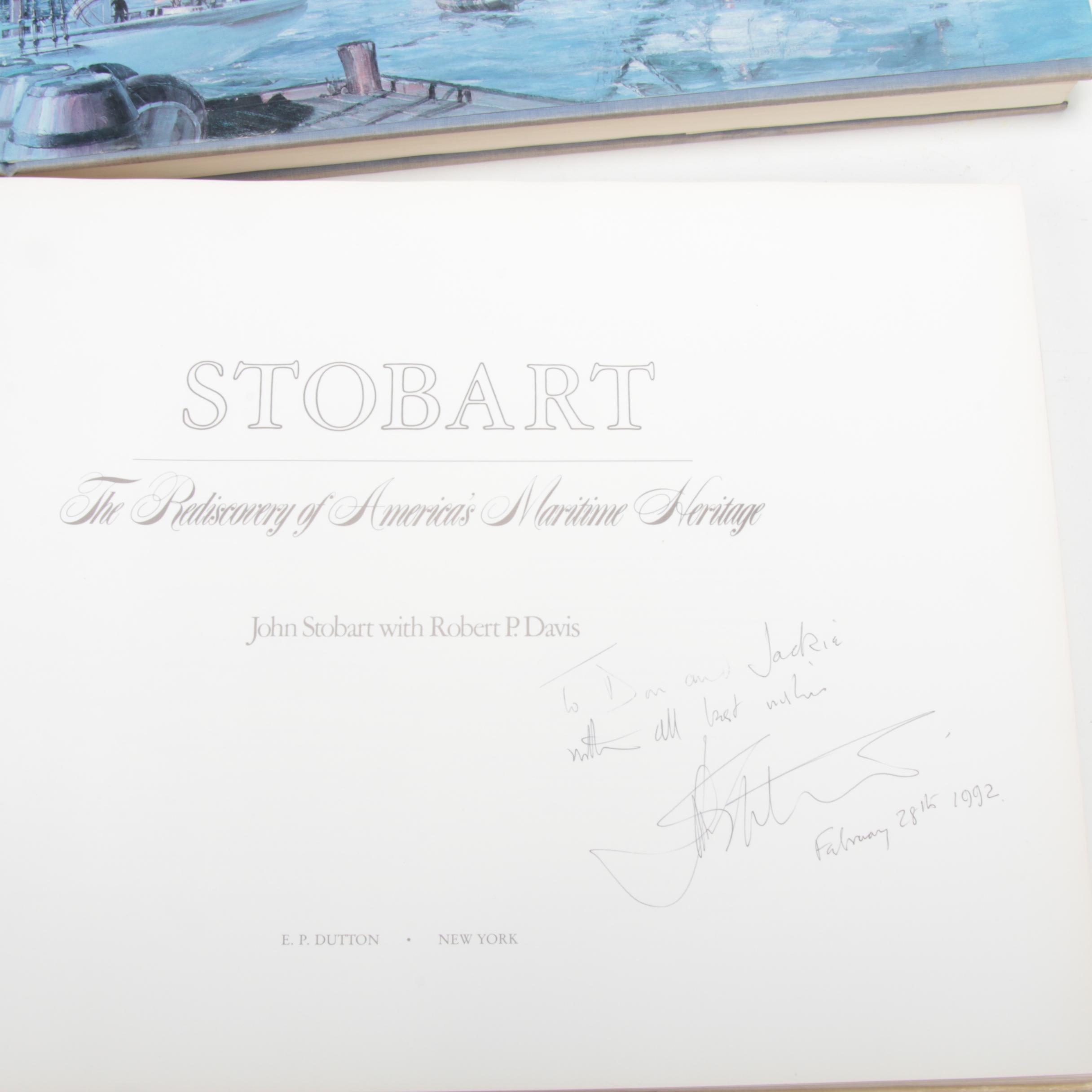 John Stobart Signed American Maritime Art Books, Including First ...