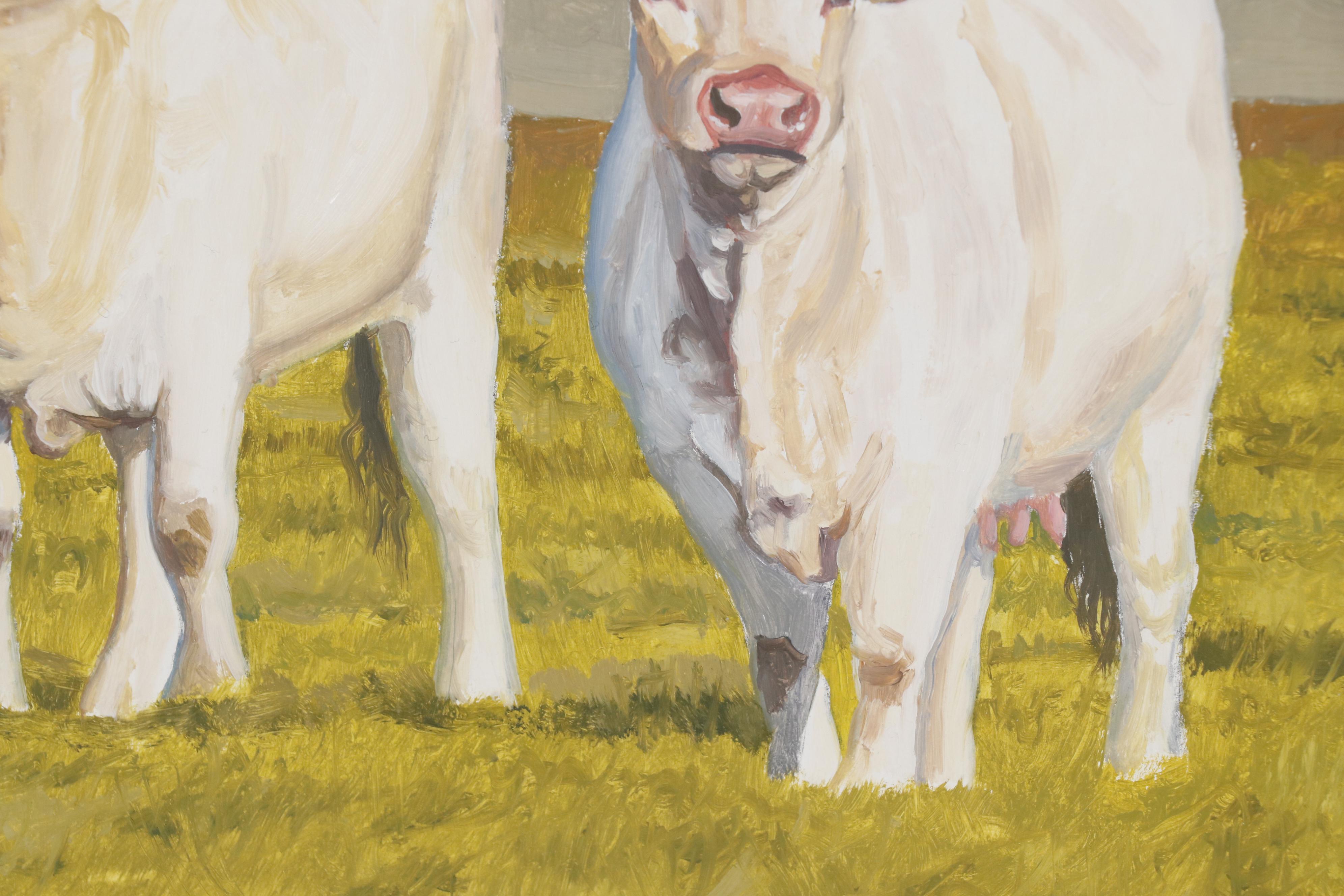 Peter Lentini Cow Painting "Towards Evening" | EBTH