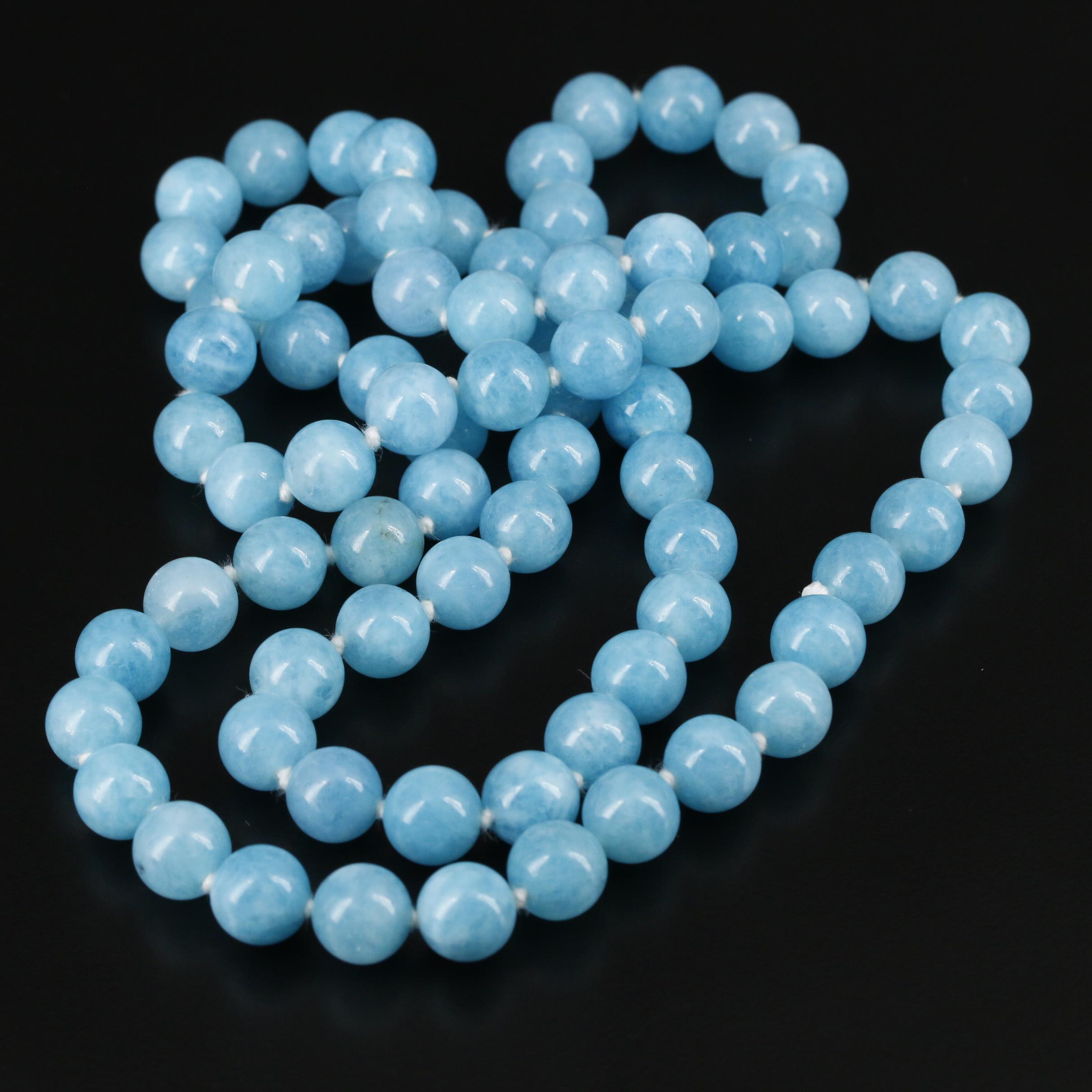 Endless Beaded Quartzite Necklace | EBTH