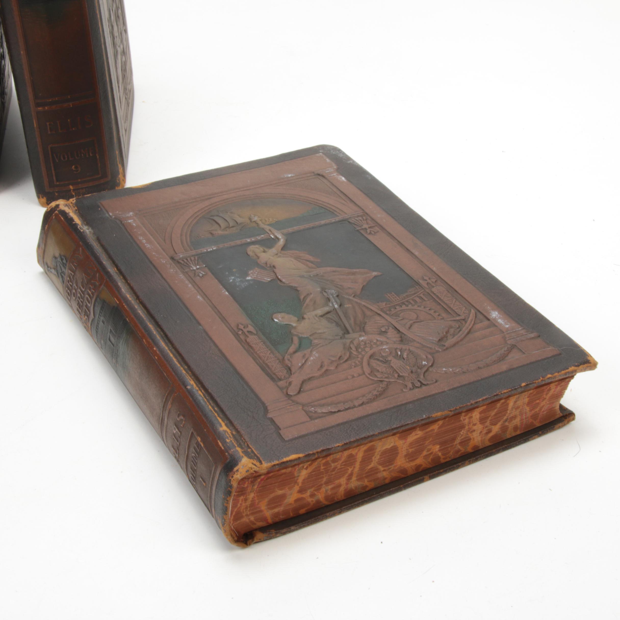 1918 Library of American History 9 Volumes Edition DeLuxe by Edward S ...