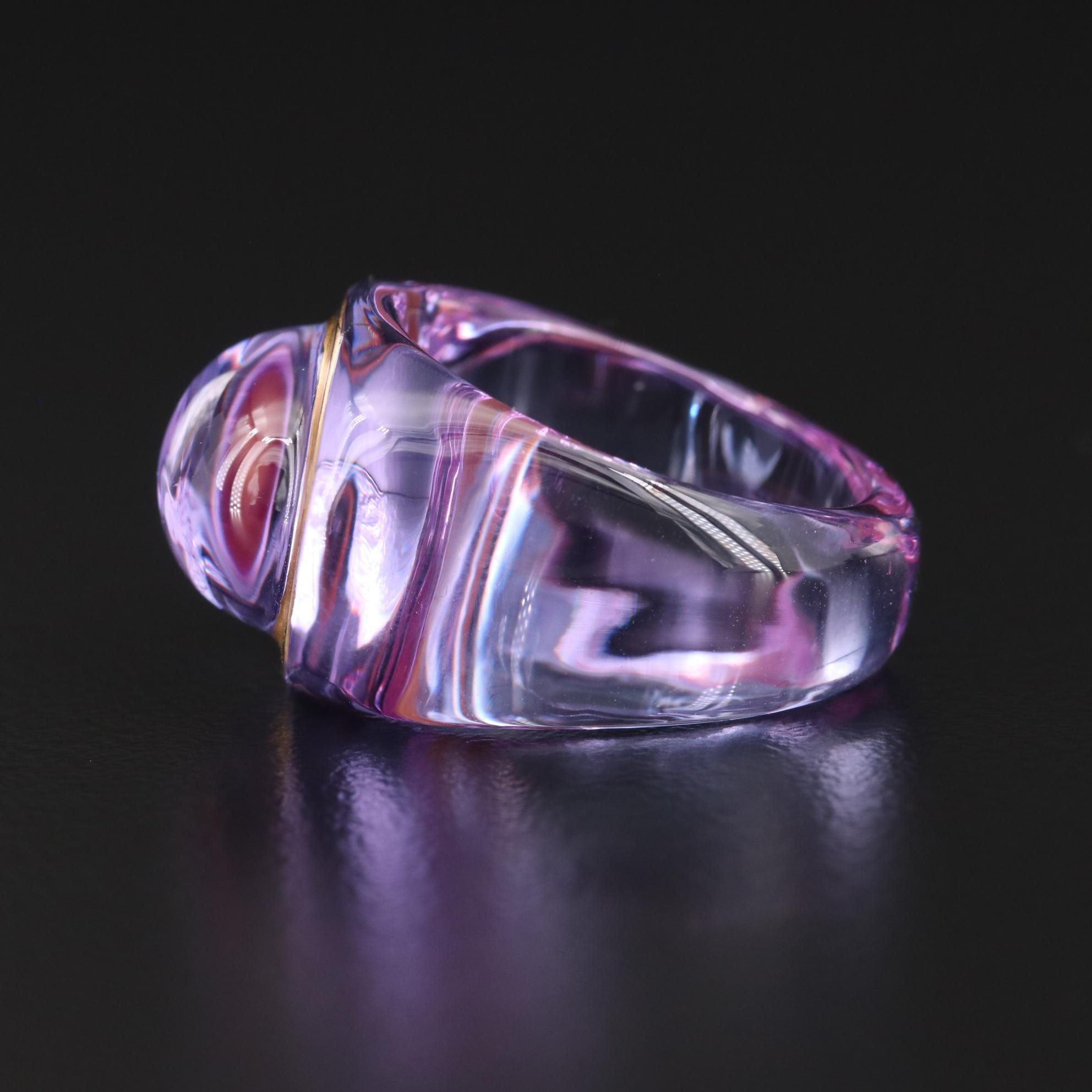Baccarat Hololith Crystal Ring | EBTH