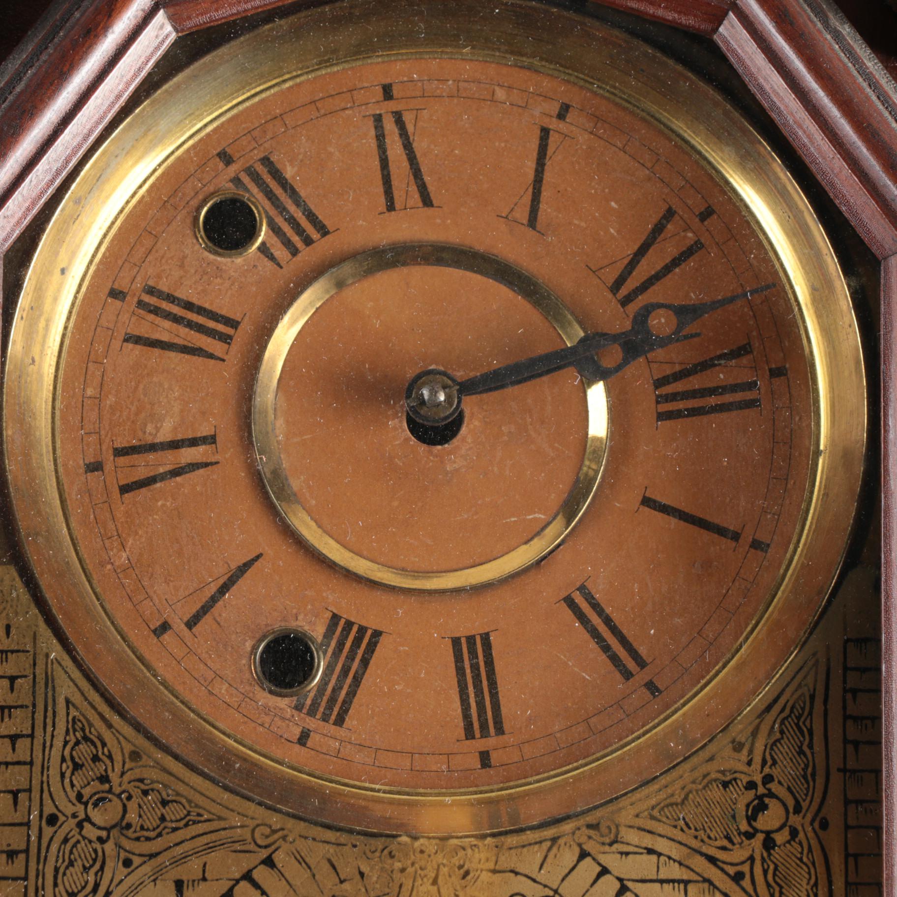 Ingraham Walnut Parlor Clock, Late 19th Century | EBTH