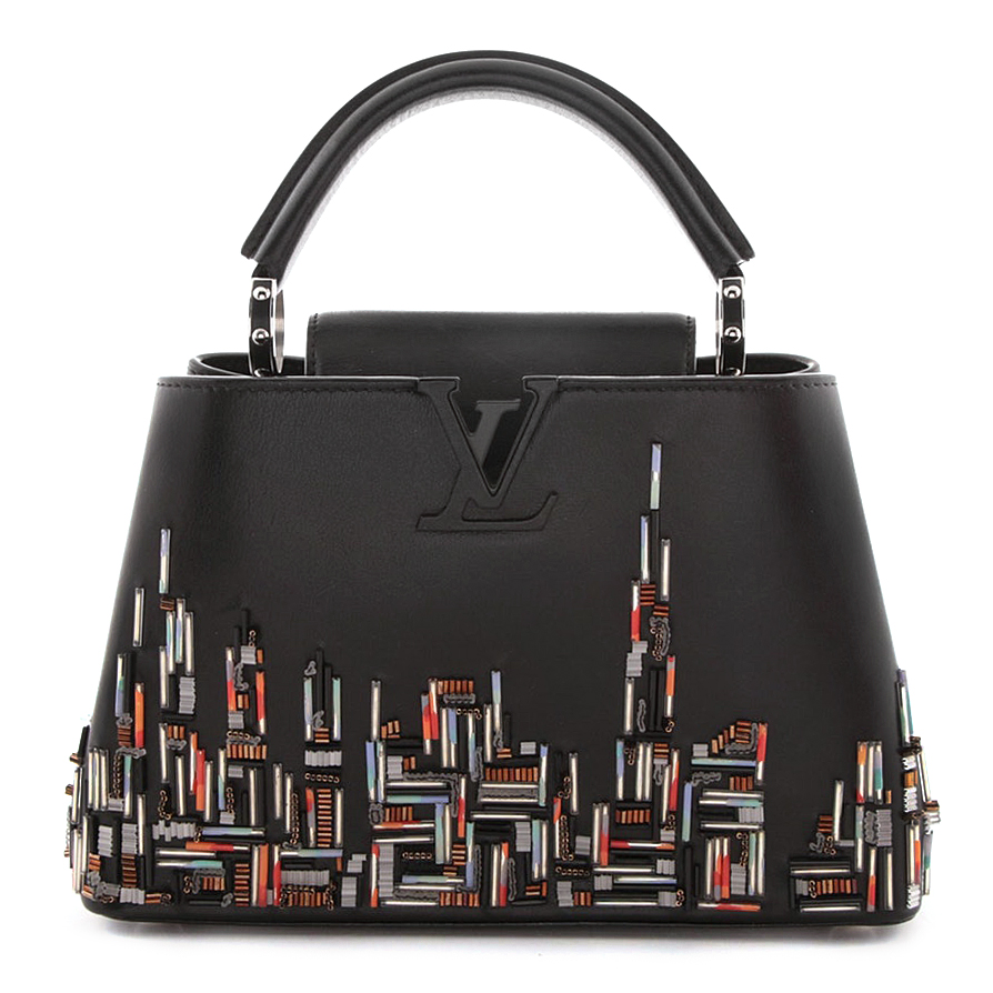 Louis Vuitton Limited Edition City Beaded Leather Capucines BB Bag | EBTH
