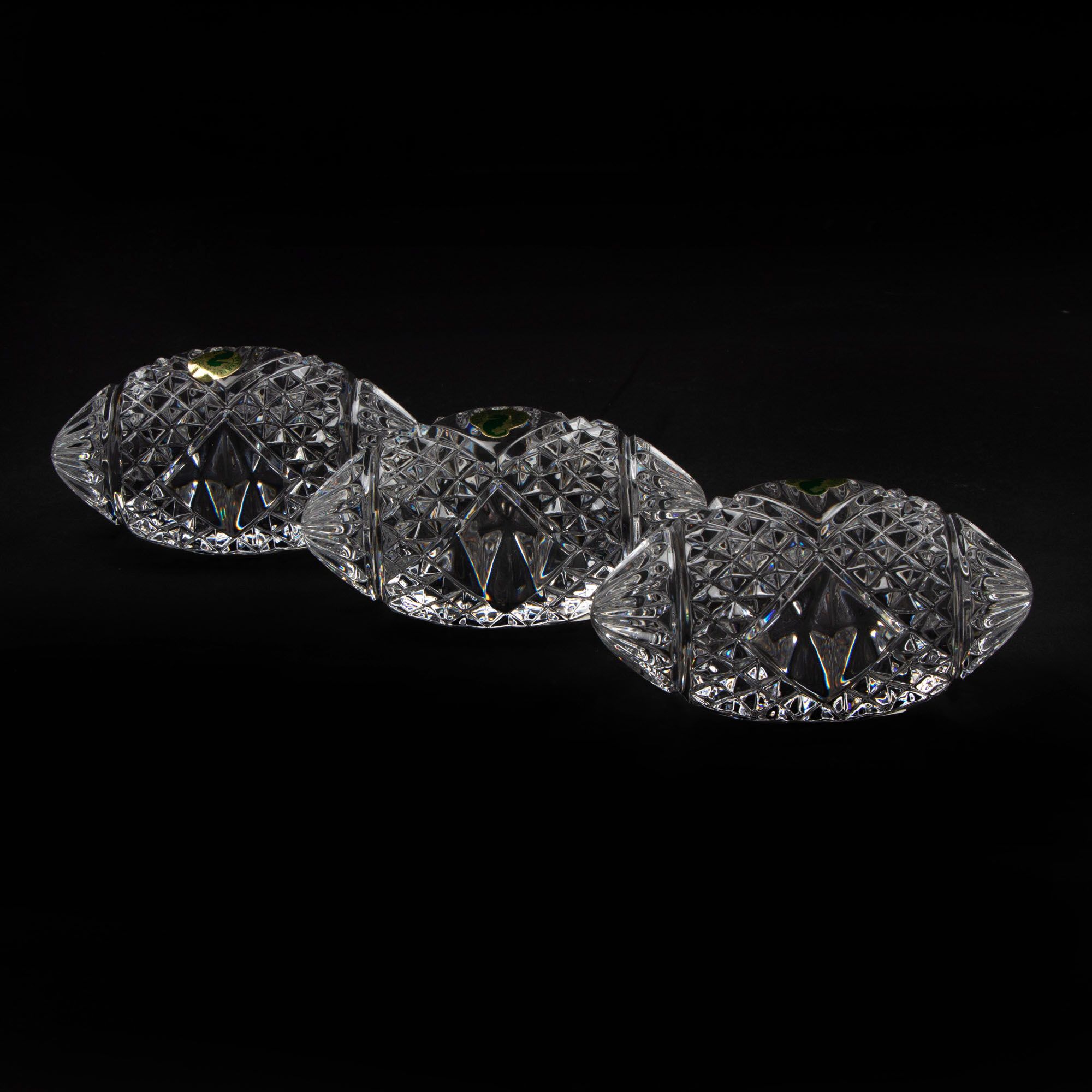 Waterford Crystal Blank Panel Football Paperweights | EBTH
